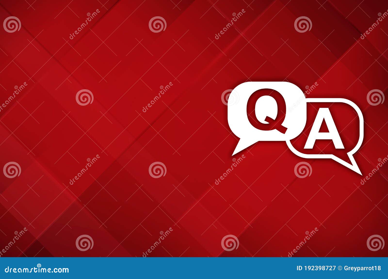 Faq Icon Modern Layout Design Abstract Red Background Illustration ...