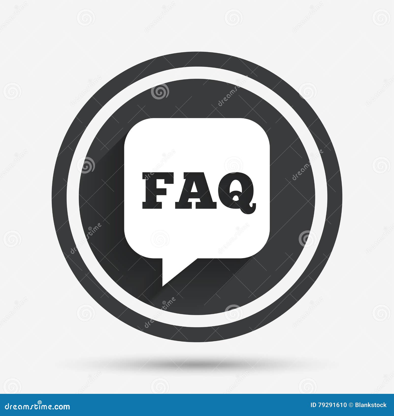 FAQ Information Sign Icon. Help Symbol. Stock Vector - Illustration of ...