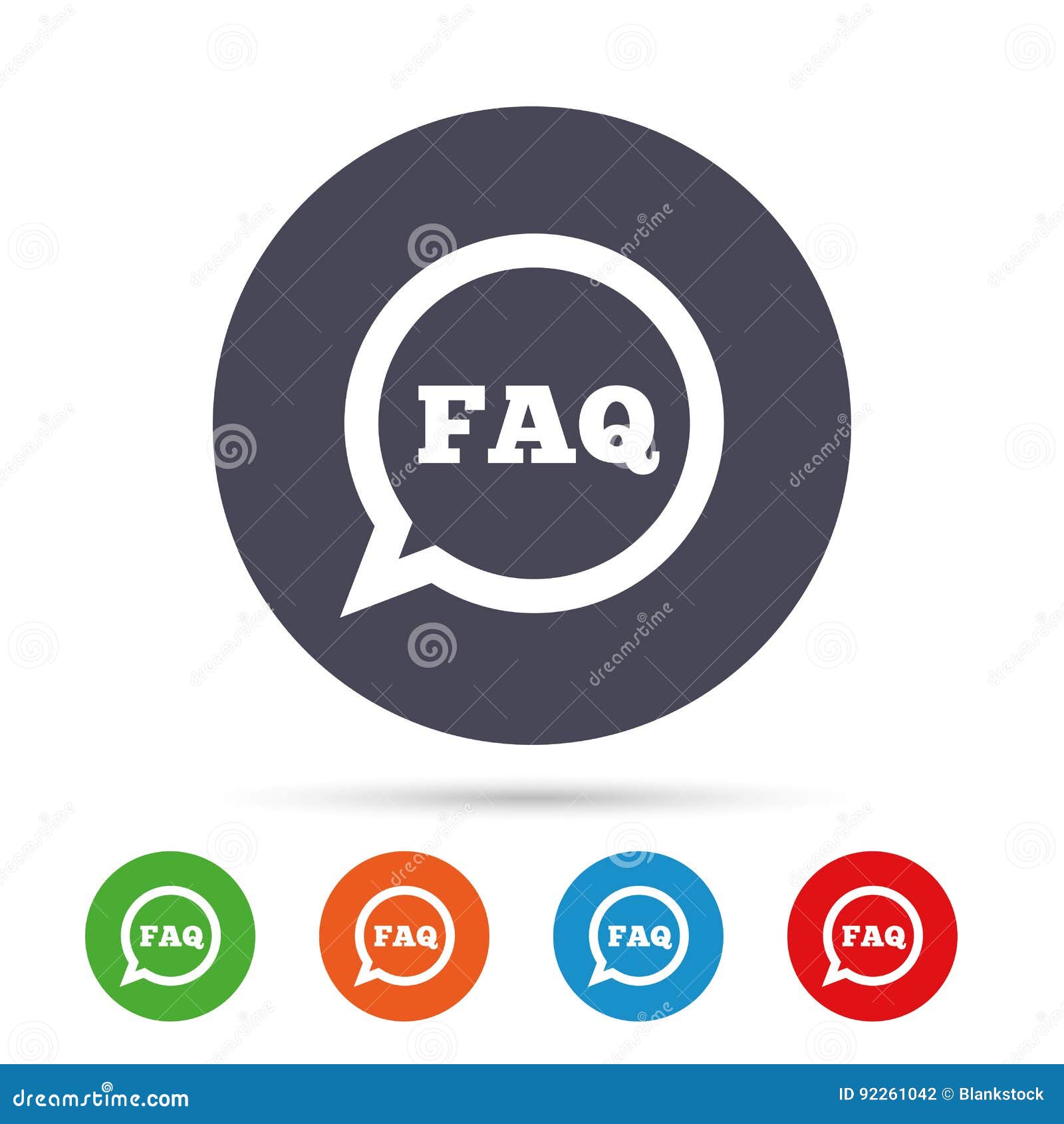 FAQ Information Sign Icon. Help Symbol. Stock Vector - Illustration of ...