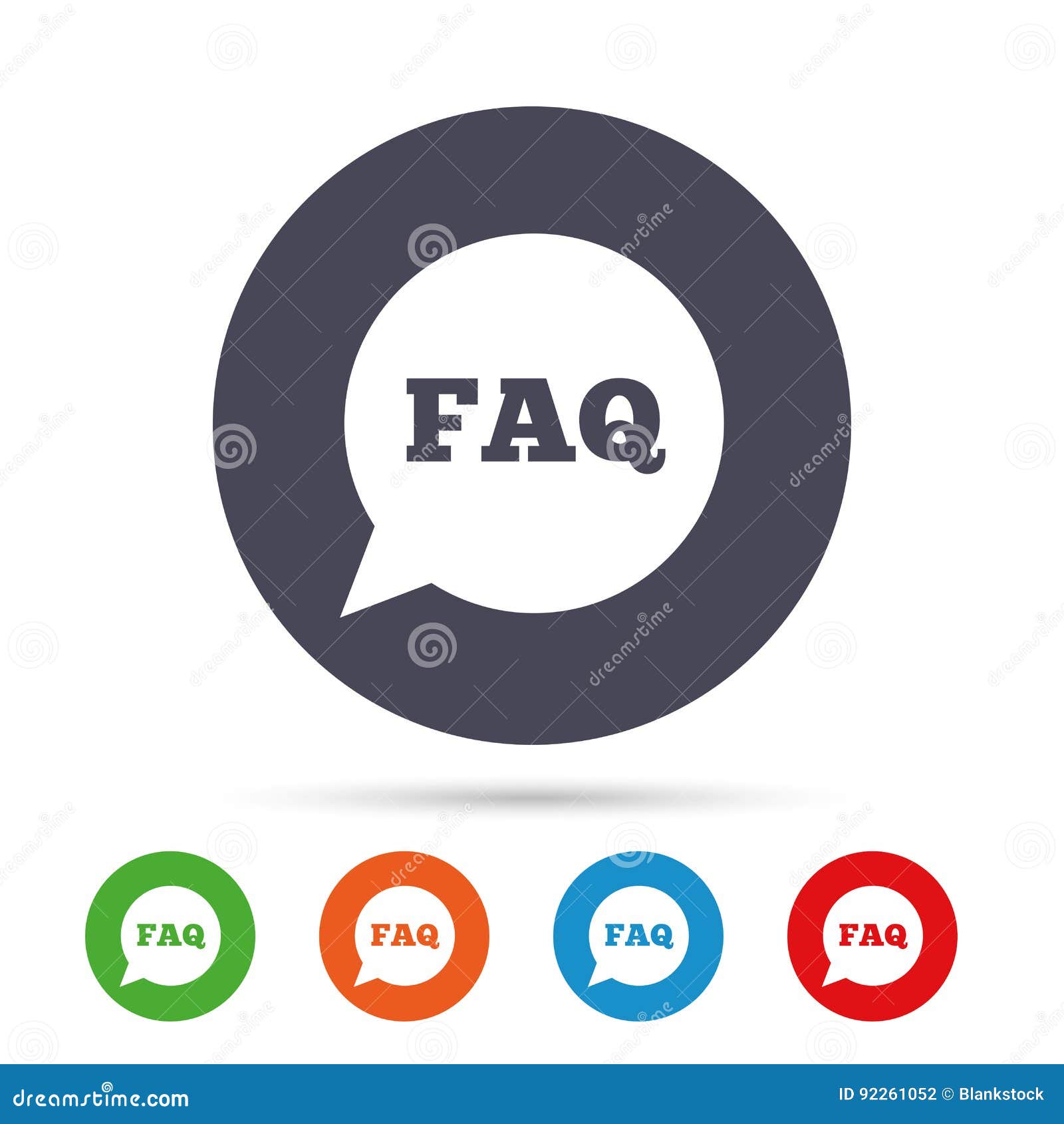 FAQ Information Sign Icon. Help Symbol. Stock Vector - Illustration of ...