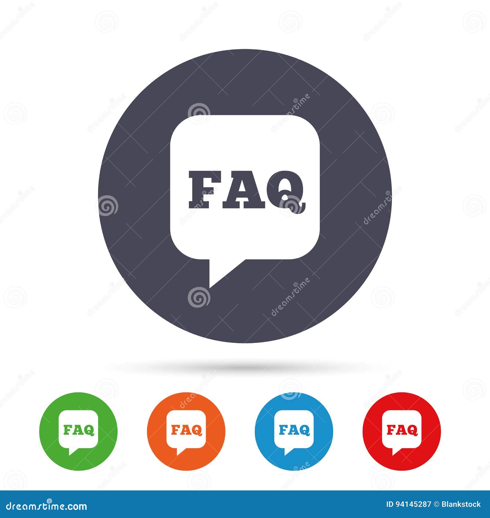 FAQ Information Sign Icon. Help Symbol. Stock Vector - Illustration of ...