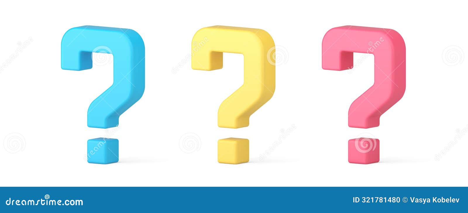 FAQ Question Mark Isometric 3d Icon Help Assistance Confusion Message ...