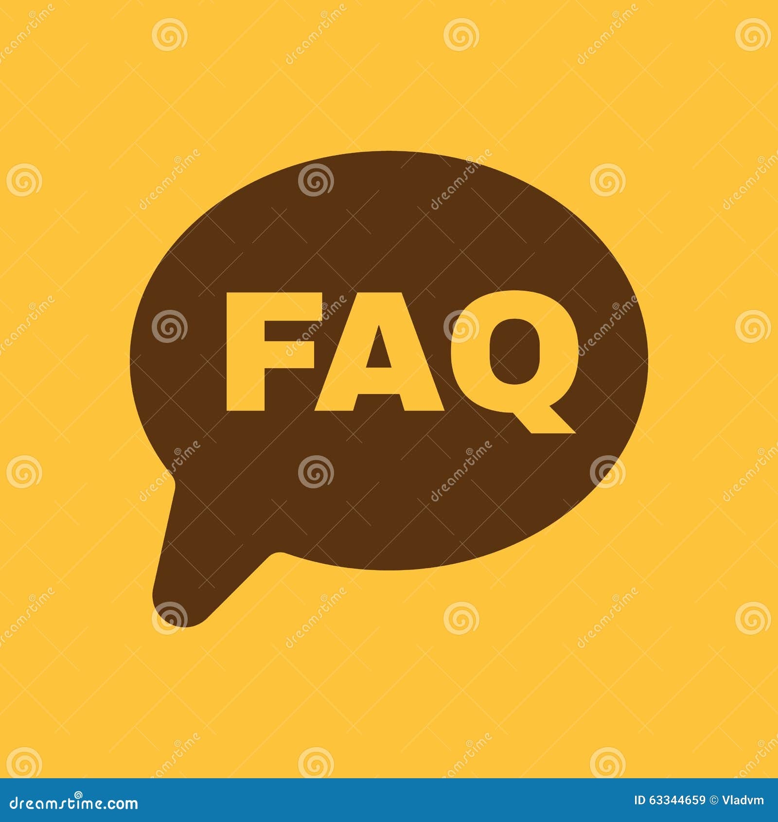 The Faq Speech Bubble Icon. Help Symbol Stock Illustration ...