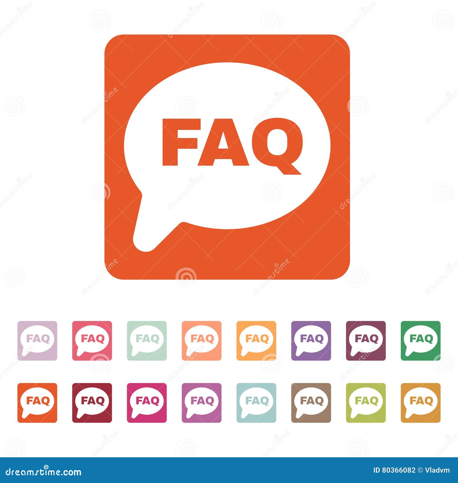 The Faq Speech Bubble Icon. Help Symbol Stock Vector - Illustration of ...