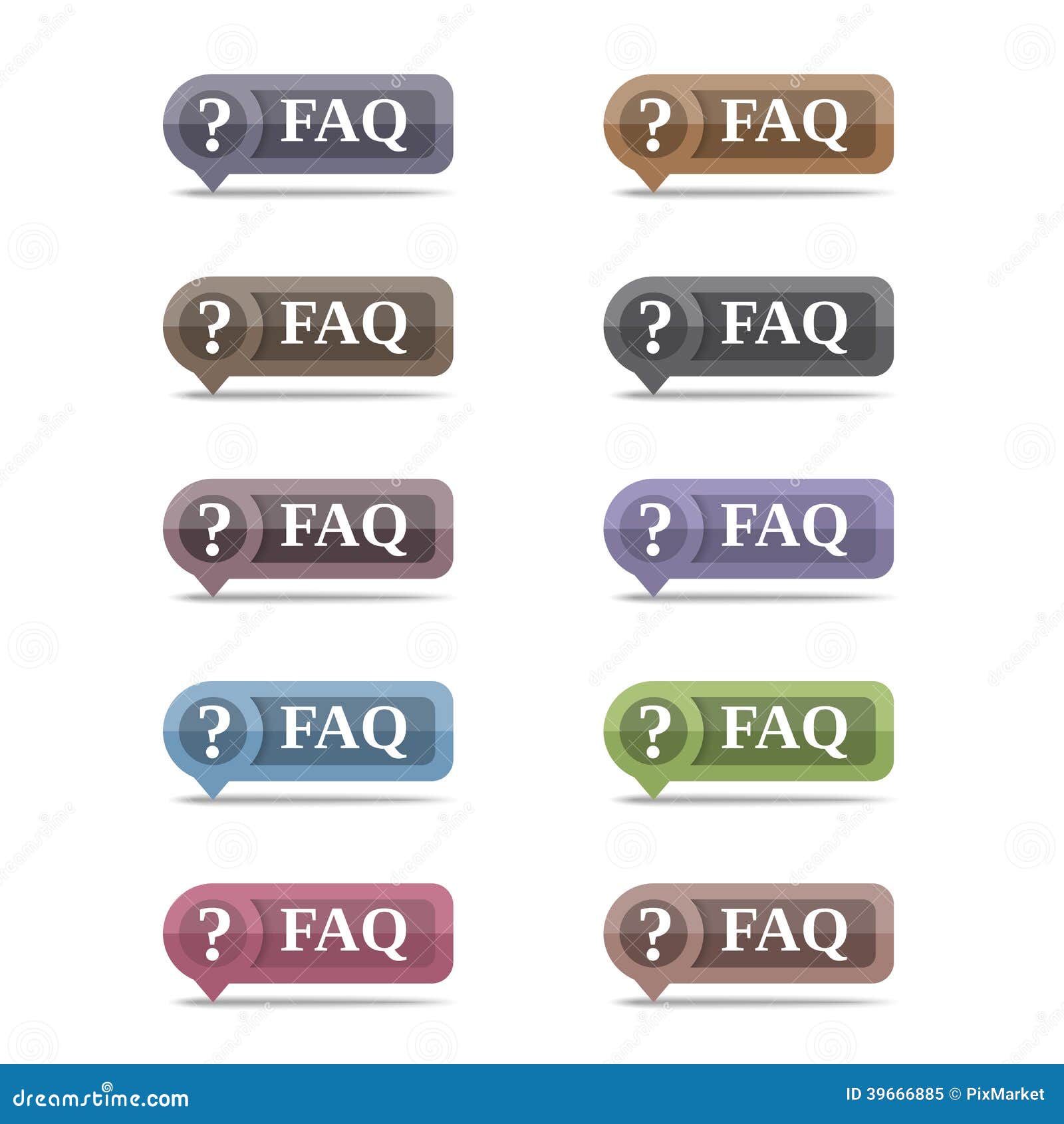 FAQ Symbols stock vector. Illustration of support, site - 39666885