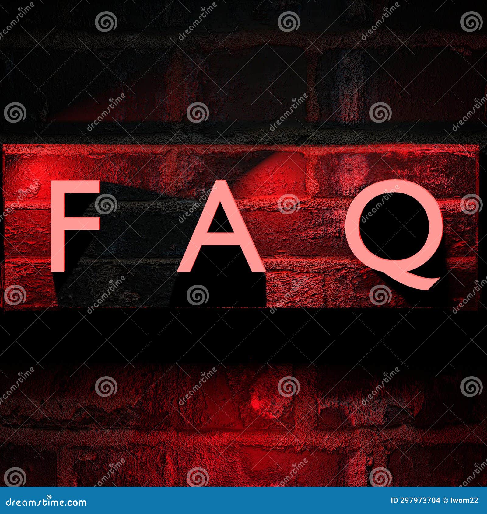 FAQ Text on Abstract Background. Stock Illustration - Illustration of ...