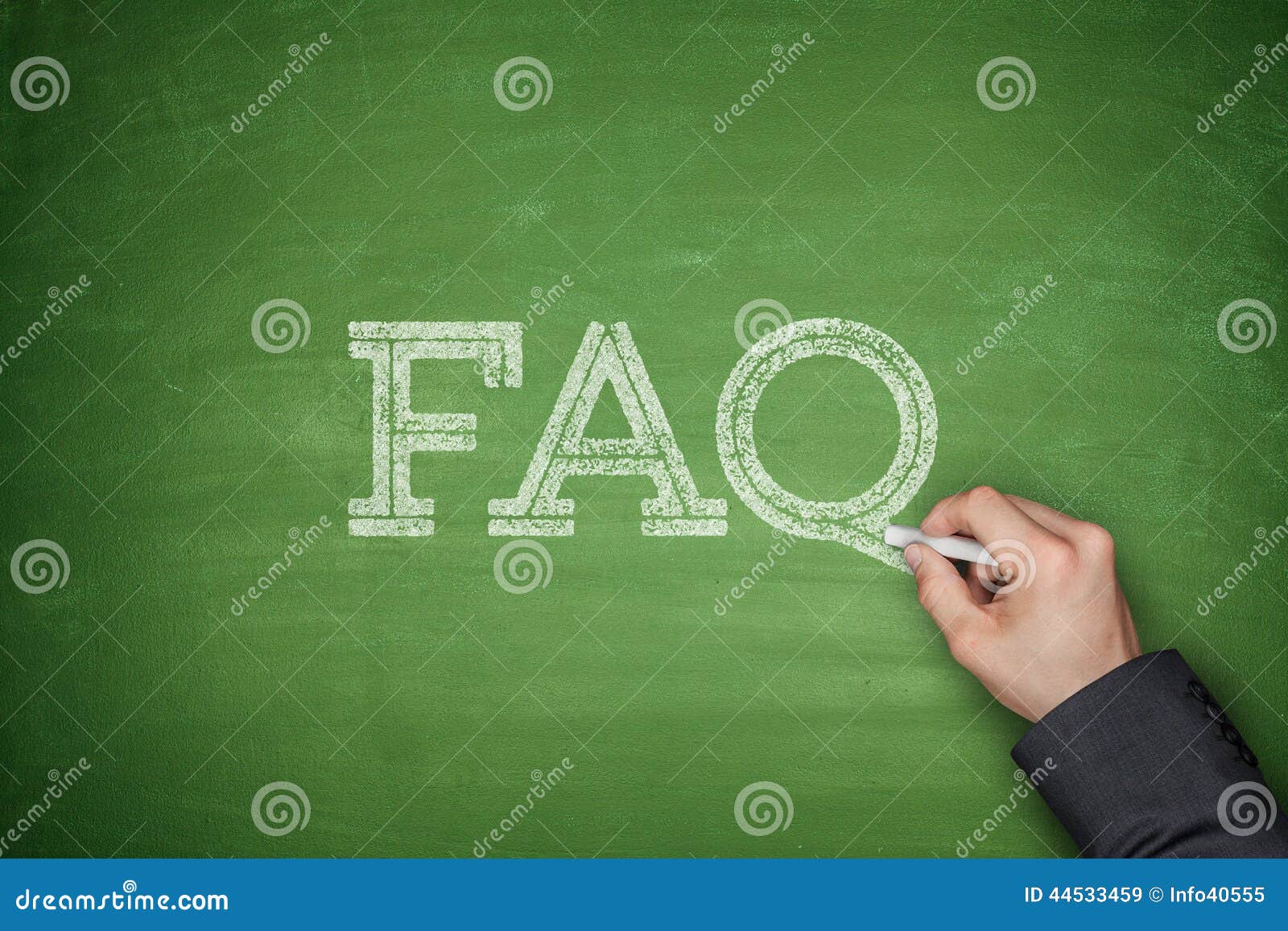 FAQ text concept stock image. Image of frequently, blackboard - 44533459