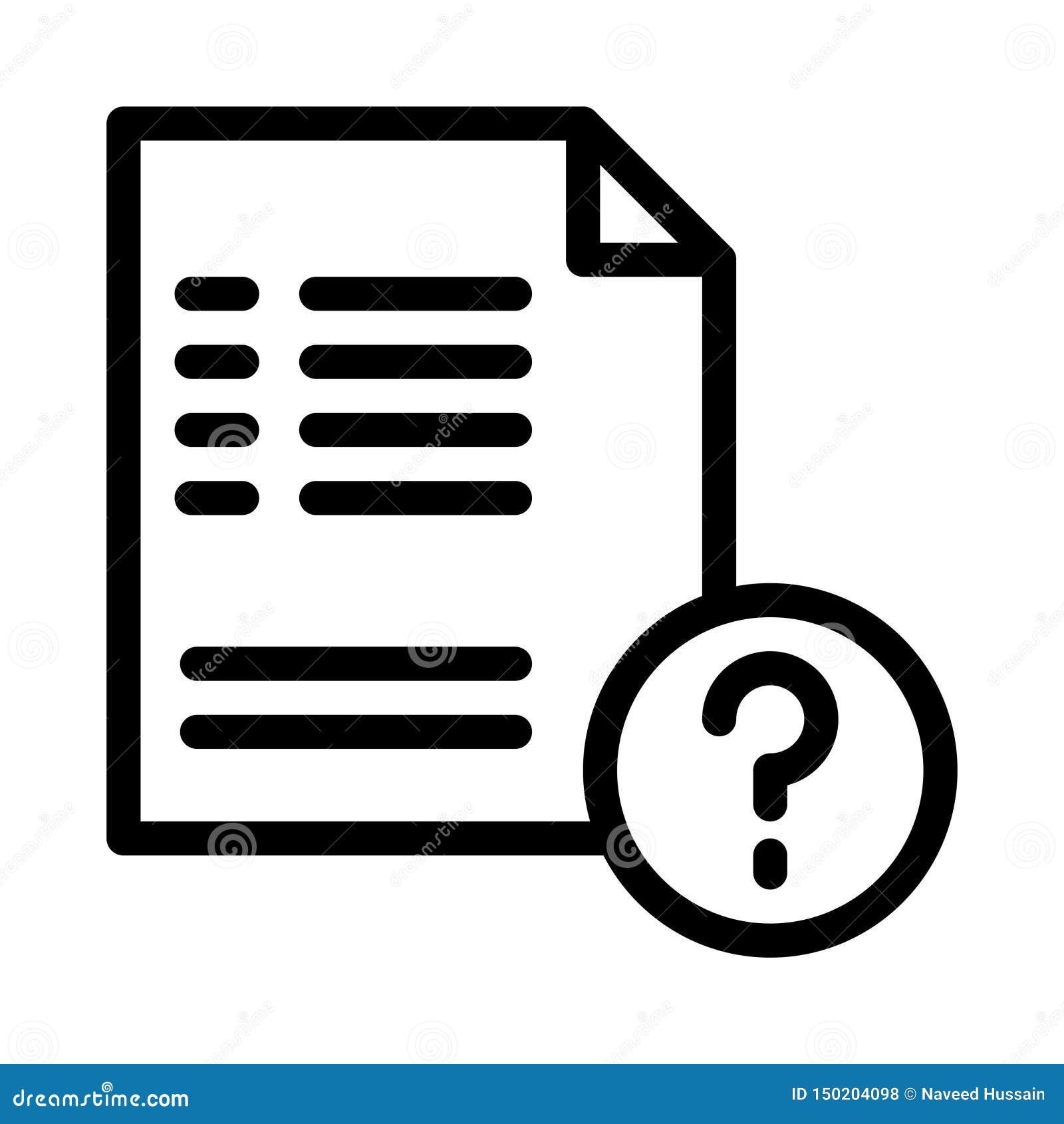 FAQ thin line vector icon stock illustration. Illustration of gradient ...