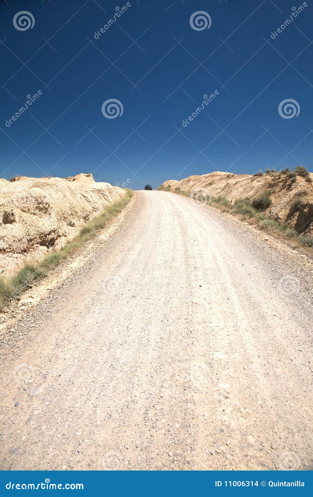 Far car at the desert stock photo. Image of desert, navarra - 11006314