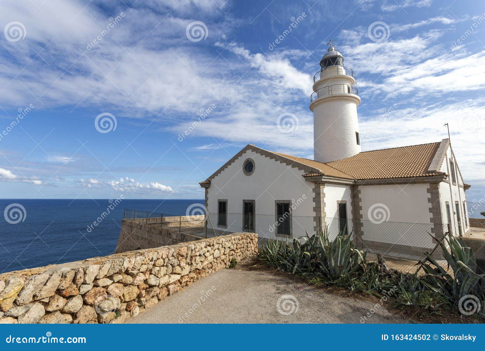 Far de Capdepera stock photo. Image of majorca, nature - 163424502
