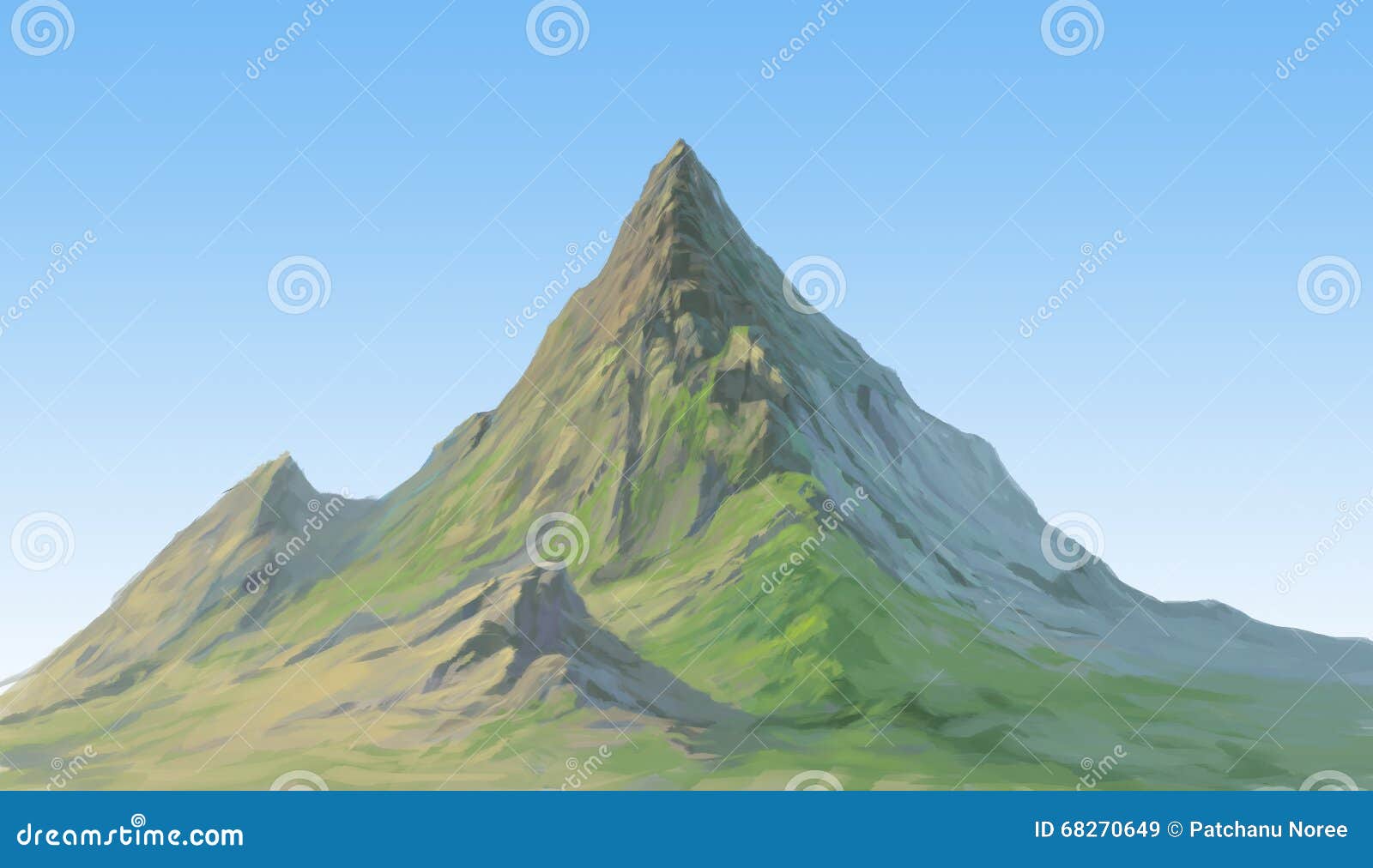 Far mountain stock illustration. Illustration of gate - 68270649