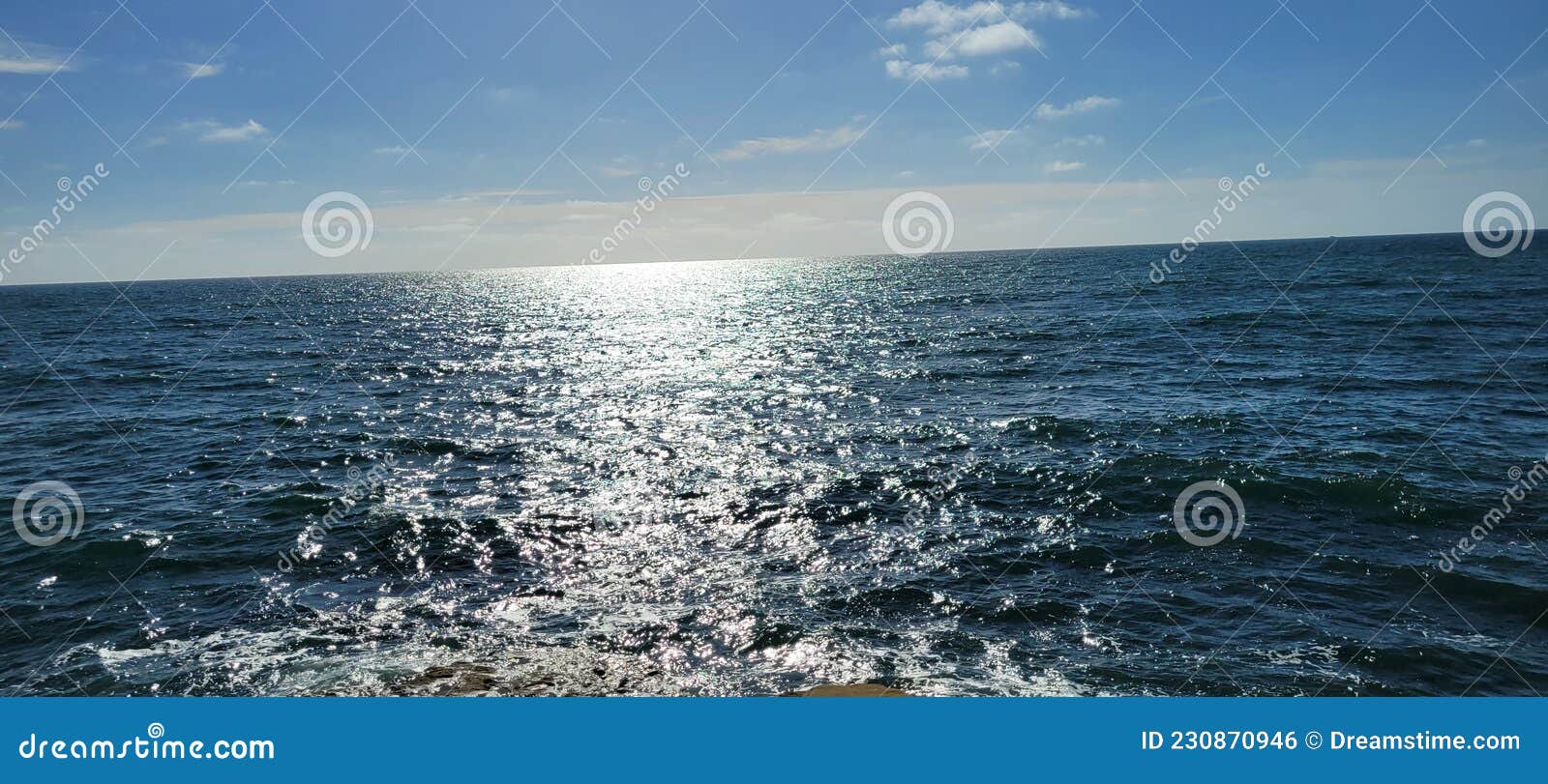 Far-off Oceanset stock photo. Image of cliff, wave, shore - 230870946