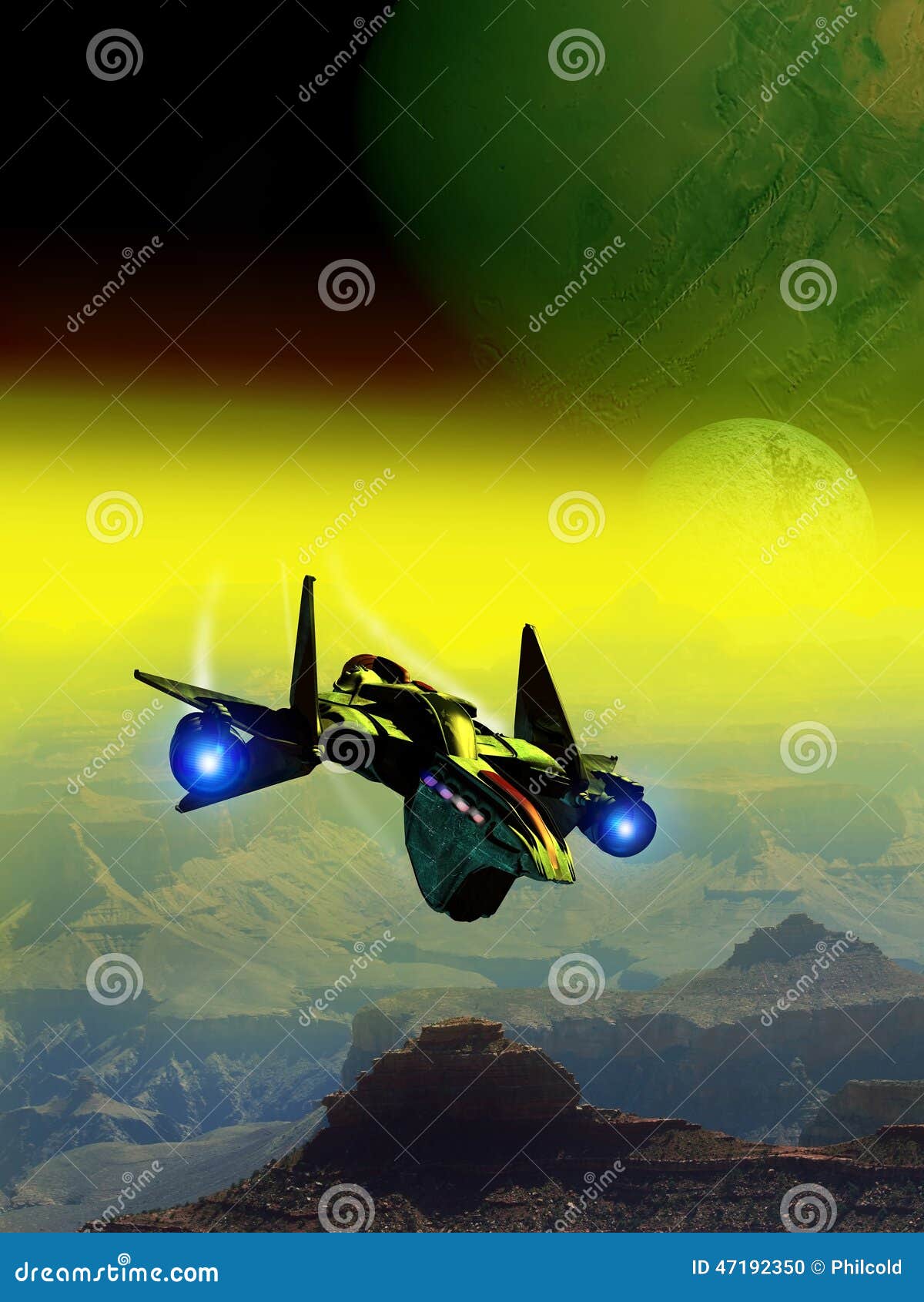 Far planets stock illustration. Illustration of atmosphere - 47192350