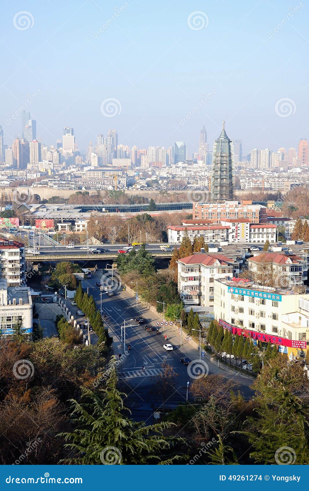 Far see City editorial stock image. Image of blue, building - 49261274