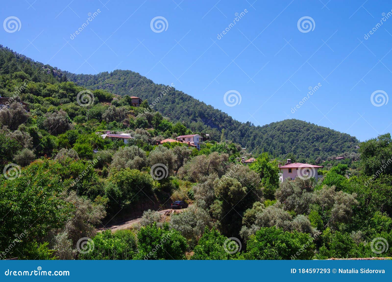 Faralia, Turkey - June, 2019: Home on Mountain in Faralia, Turkey Editorial Stock Photo - Image ...