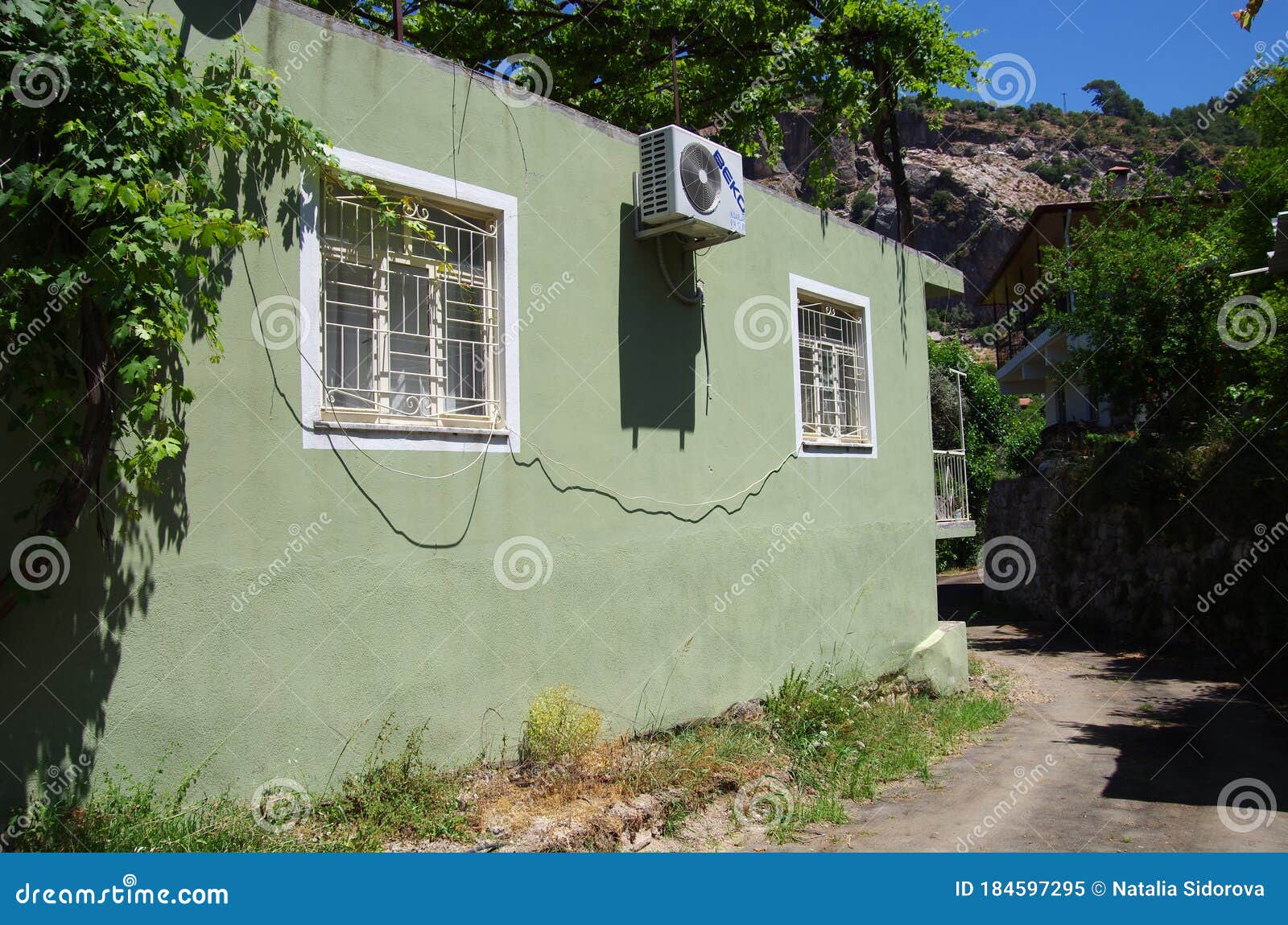 Faralia, Turkey - June, 2019: Home on Mountain in Faralia, Turkey Editorial Image - Image of ...