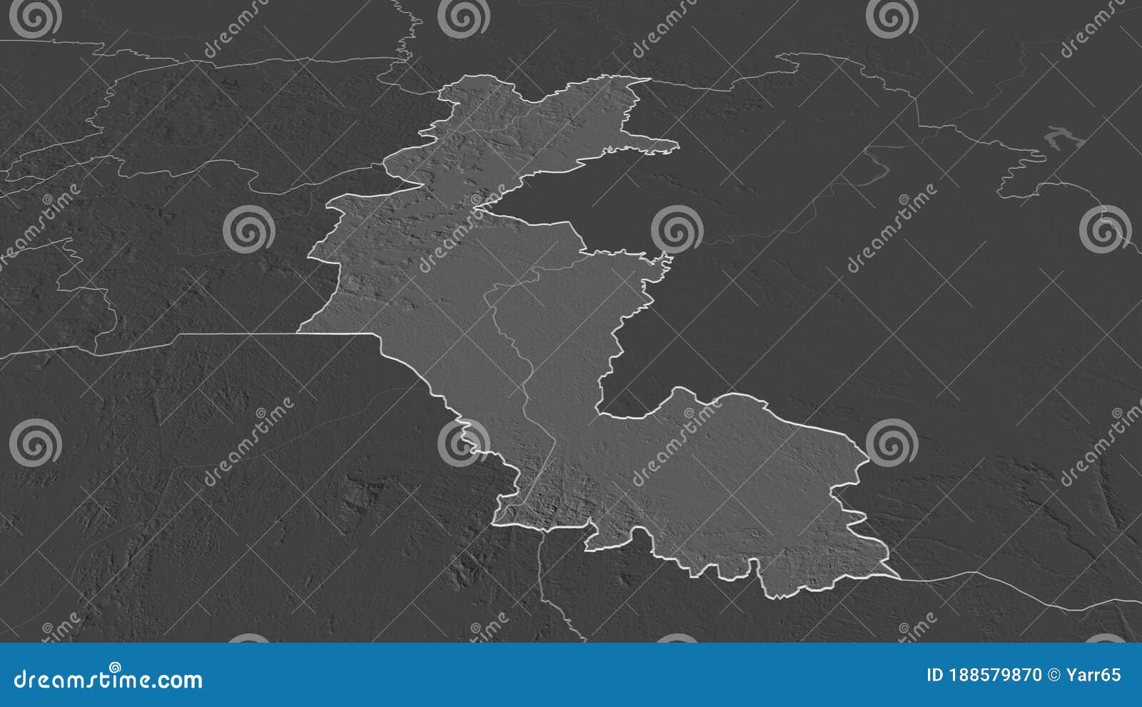 Faranah, Guinea - Outlined. Bilevel Stock Illustration - Illustration ...
