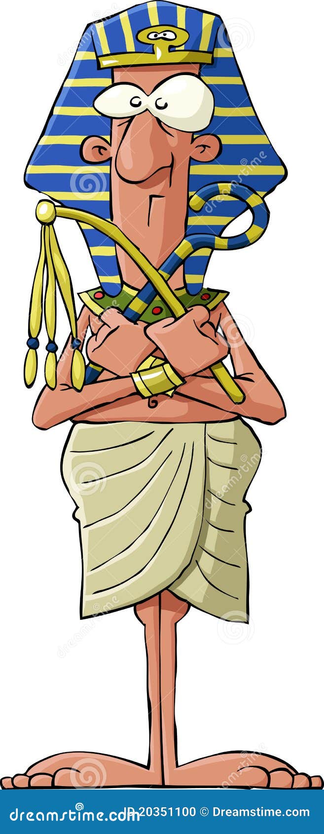 Farao vector illustratie. Illustration of tekening, gouverneur - 20351100