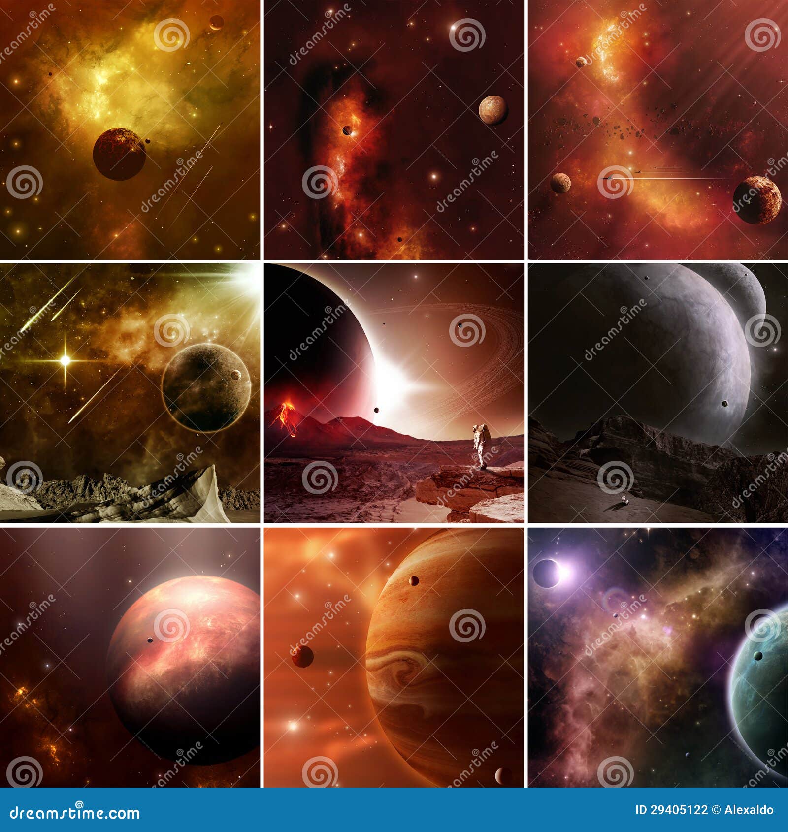 Faraway Space Worlds stock illustration. Illustration of nebula - 29405122