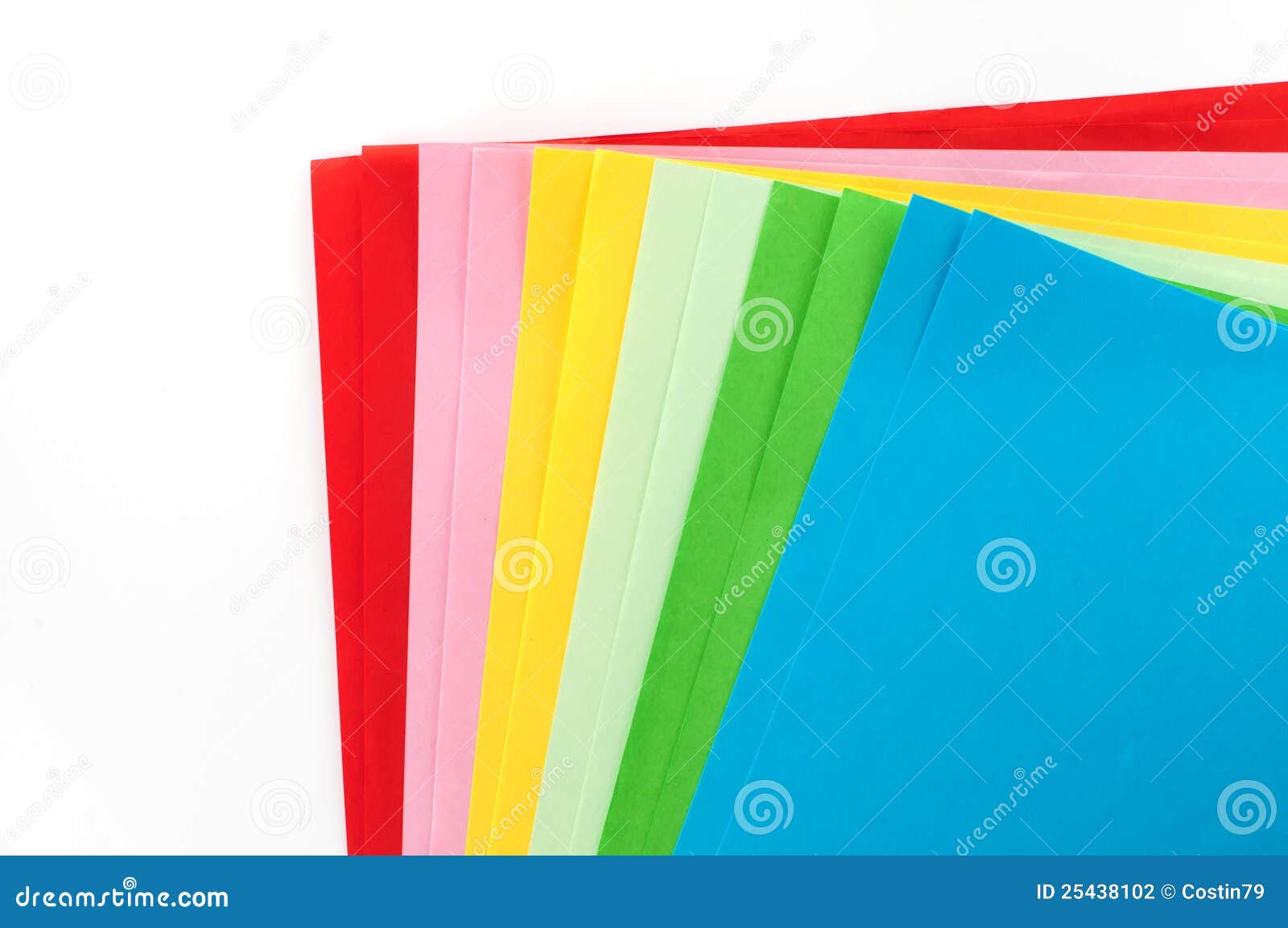 Farben-Papier stockfoto. Bild von papier, blau, gelb - 25438102