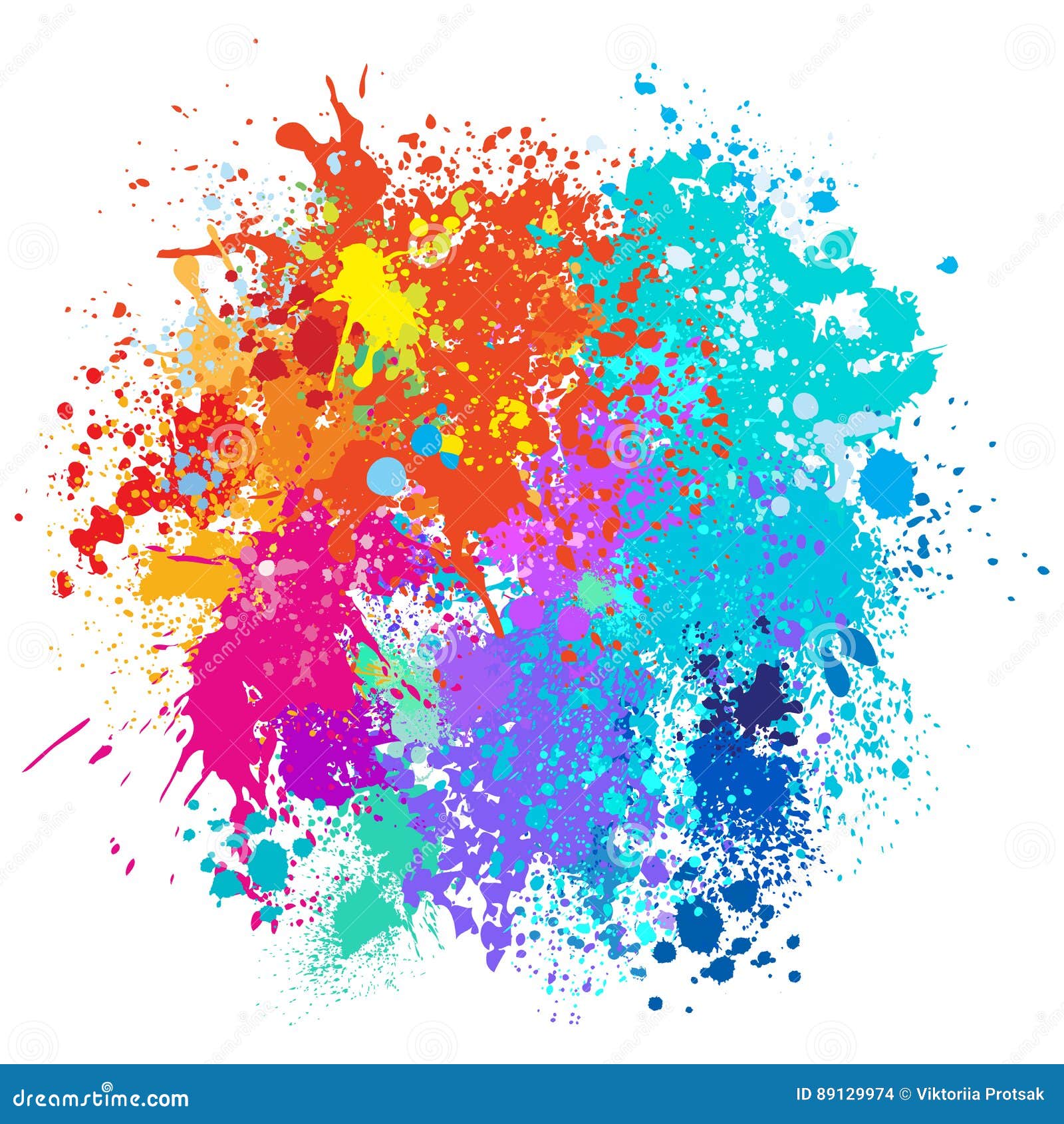 Farbhintergrund Der Farbe Spritzt Vektor Abbildung - Illustration von ...