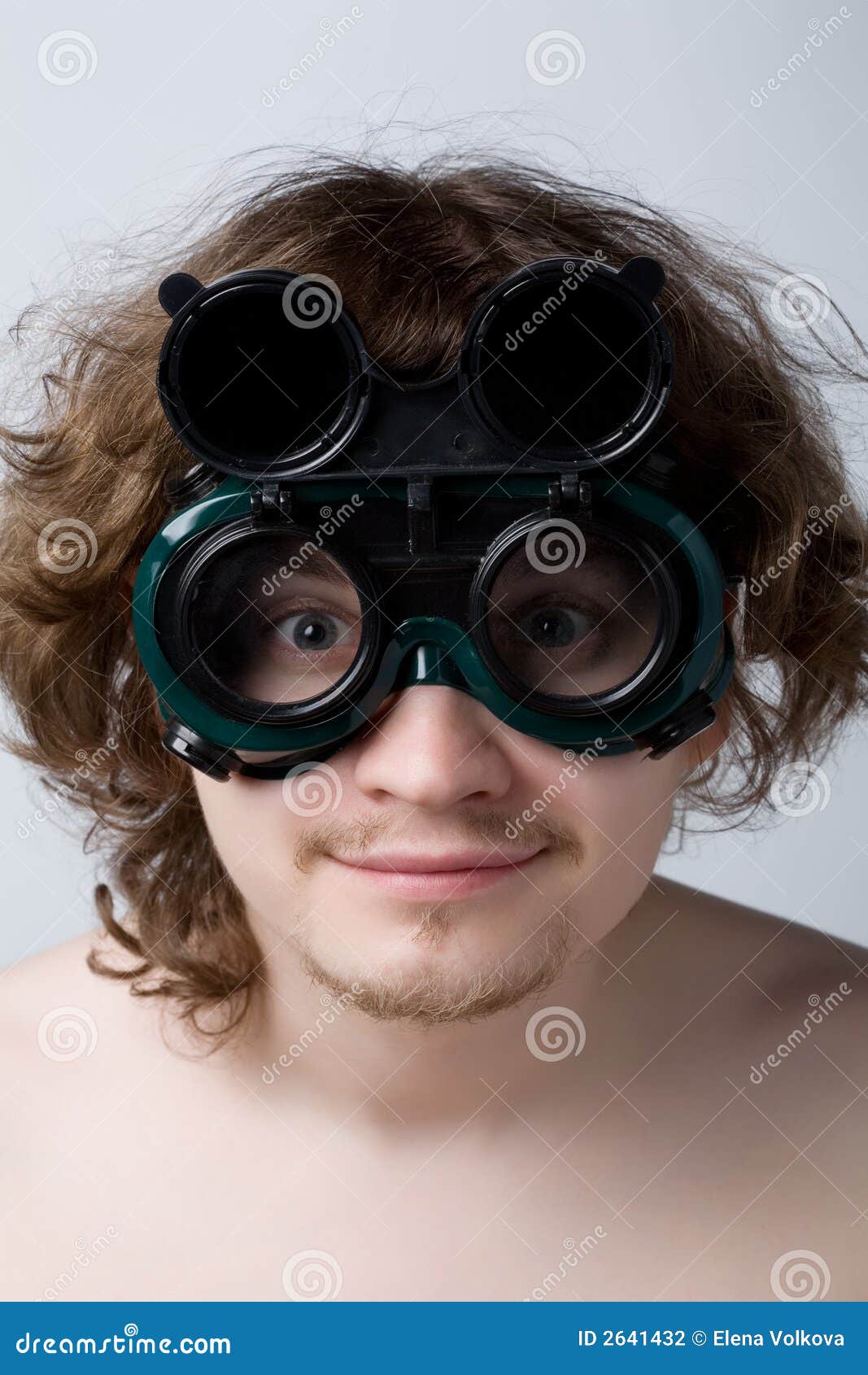 Farcical man stock photo. Image of funny, fool, lips, friend - 2641432