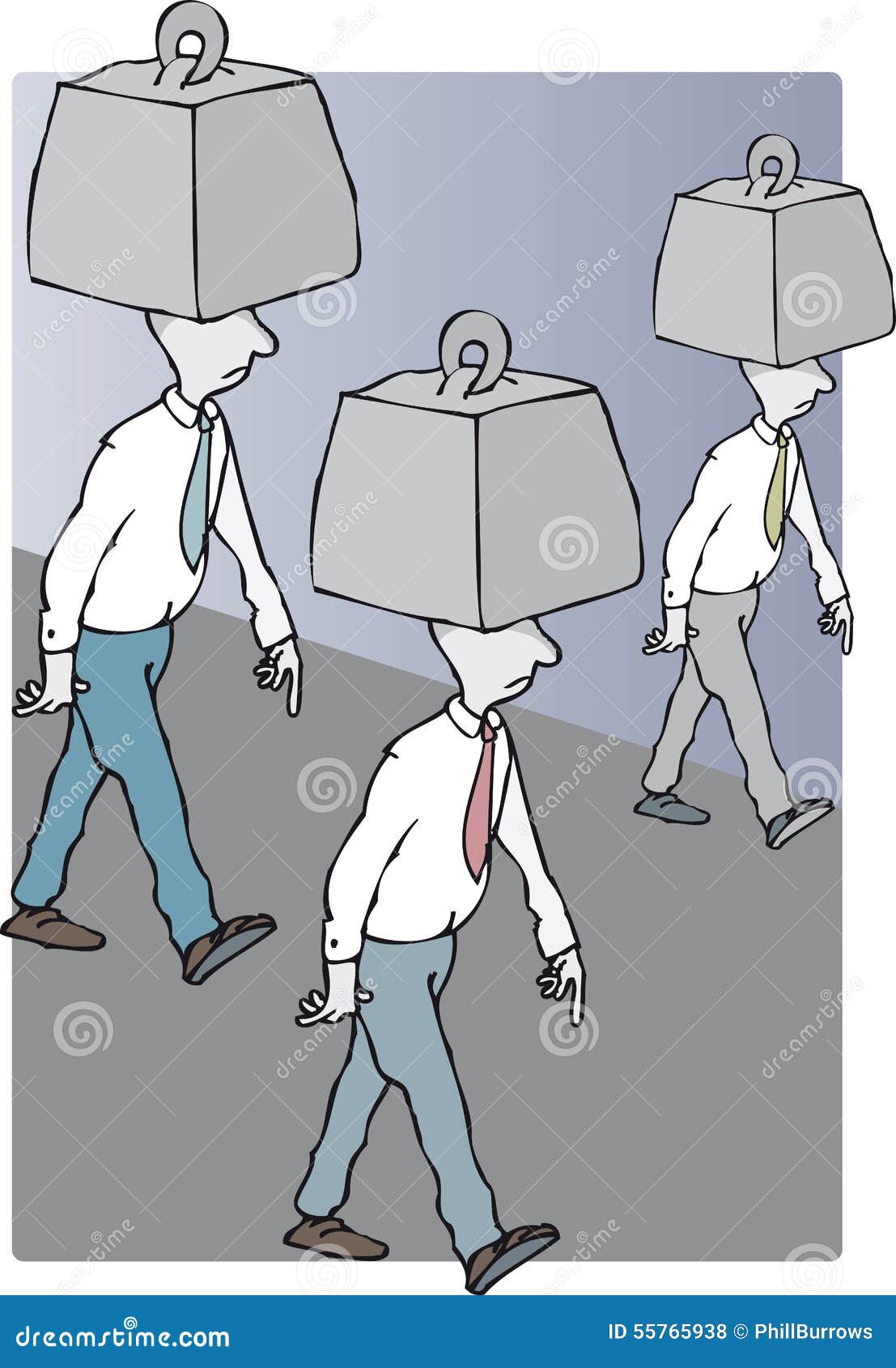 Fardeau illustration de vecteur. Illustration du financier - 55765938