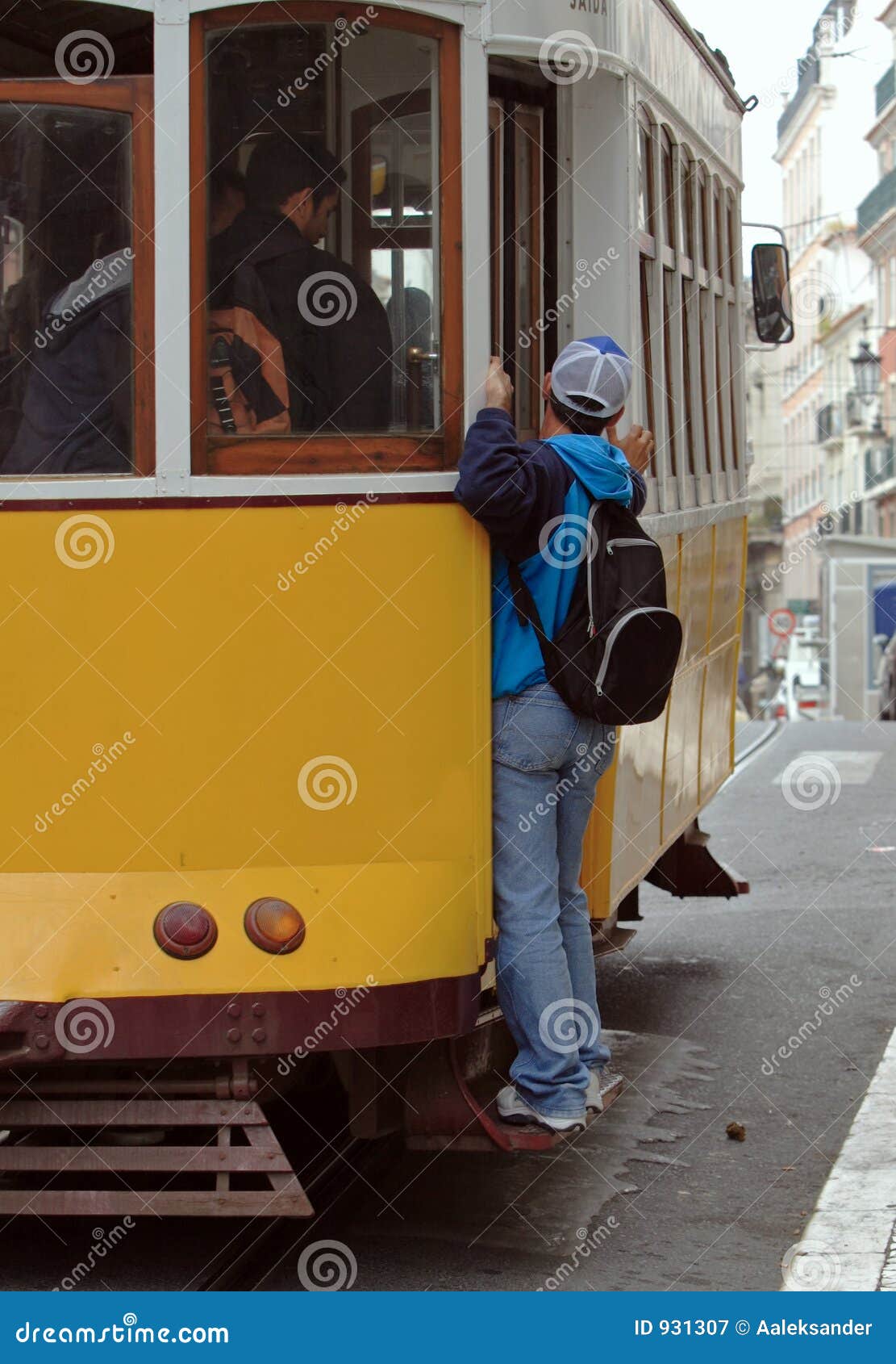 Fare dodger stock image. Image of fare, male, tram, rails - 931307
