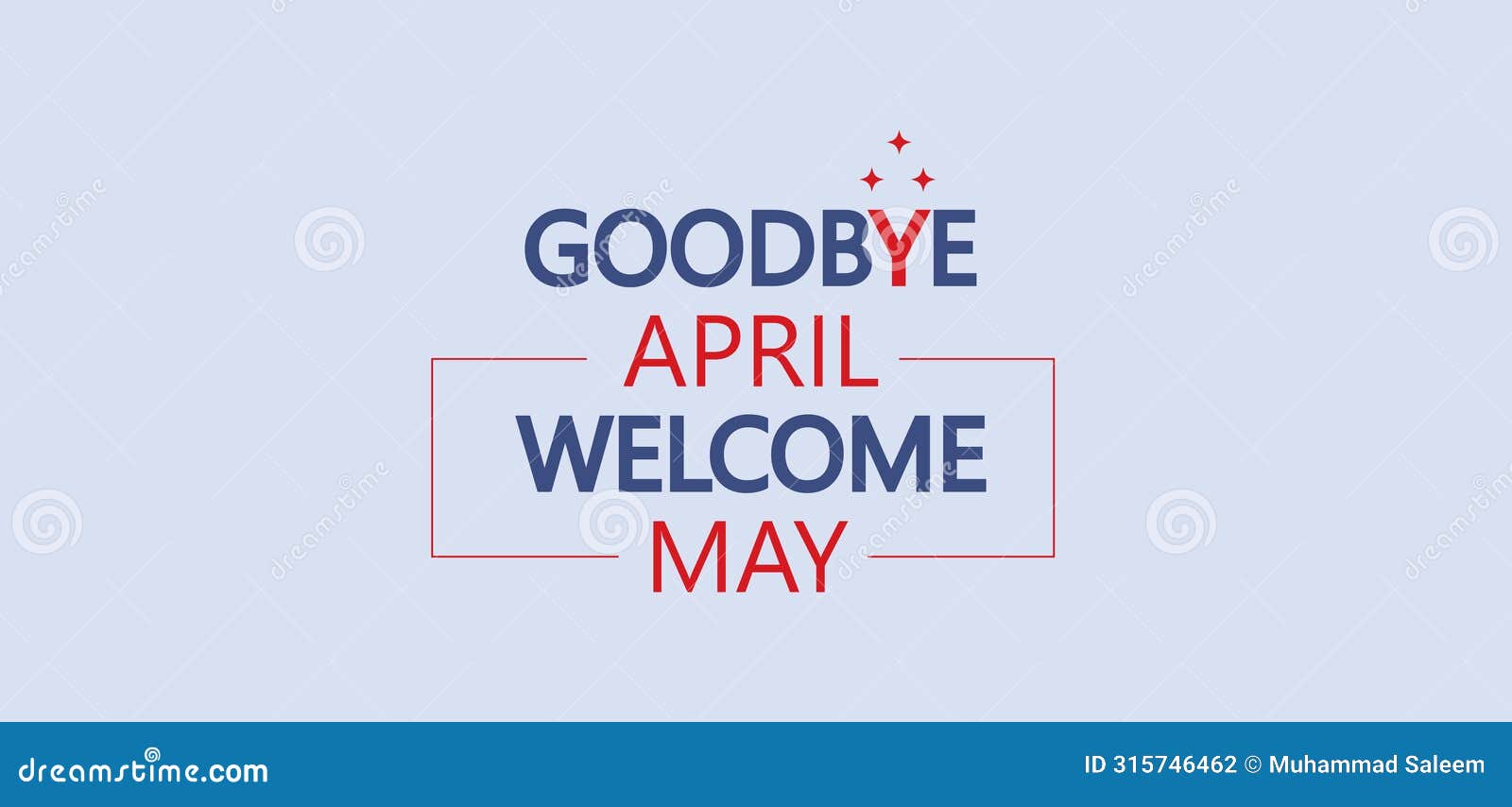 Farewell April, Hello May a Visual Feast of Illustration Stock Vector ...