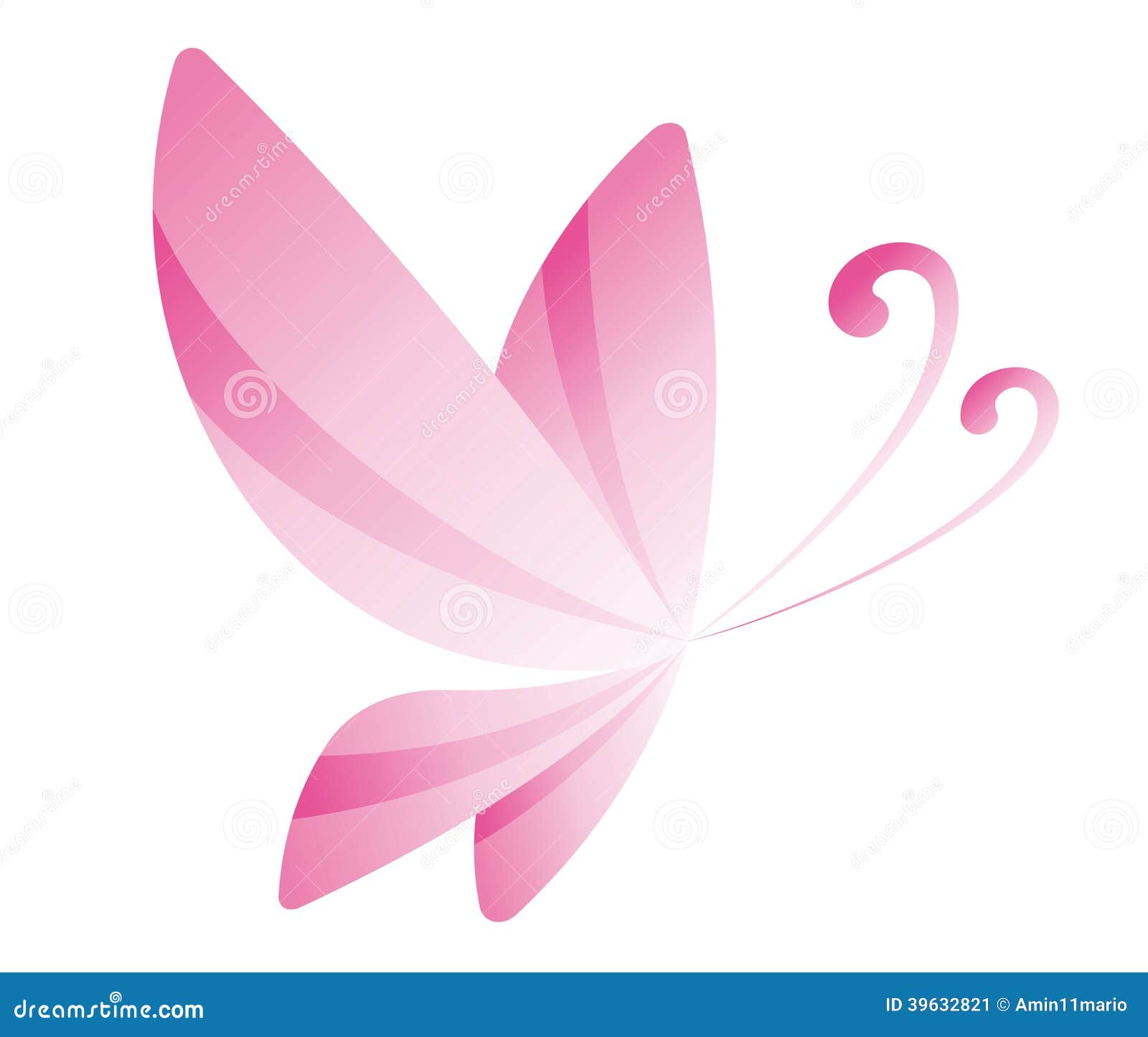 Farfalla rosa illustrazione di stock. Illustrazione di decorazione ...