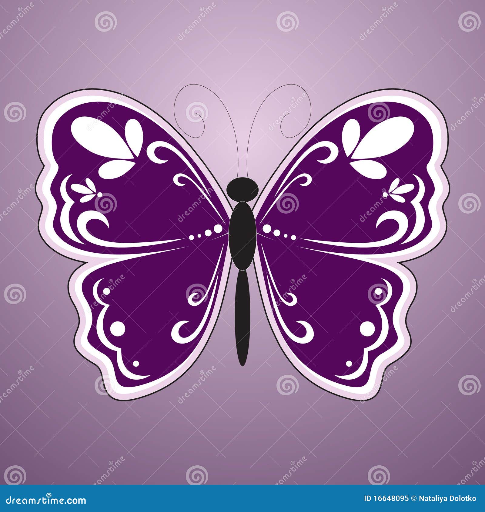 Farfalla viola illustrazione vettoriale. Illustrazione di bellezza ...