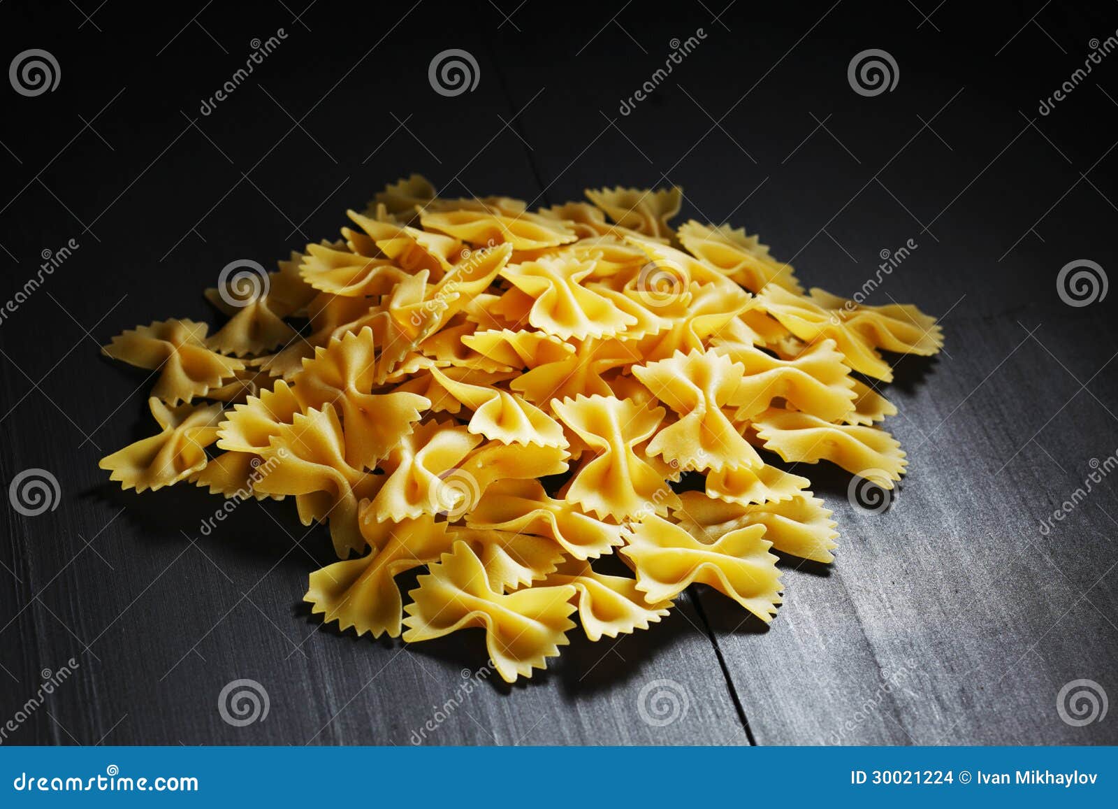 Farfalle - Bow Shaped Pasta Stock Photo - Image of closeup, abstract ...