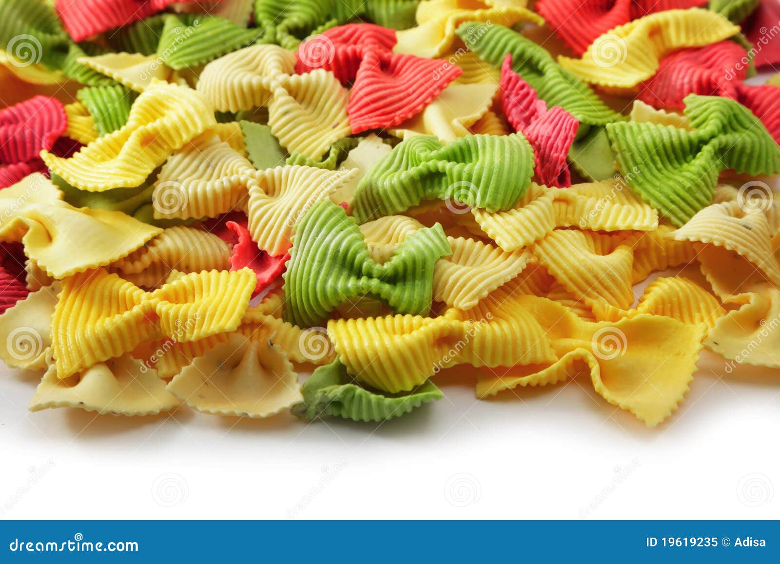 Farfalle pasta stock image. Image of detail, health, hard - 19619235