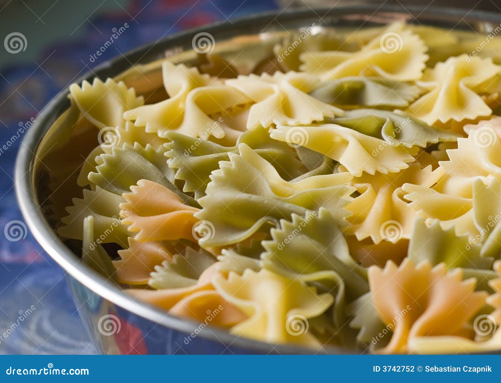 Farfalle Pasta stock photo. Image of healthy, cuisine - 3742752