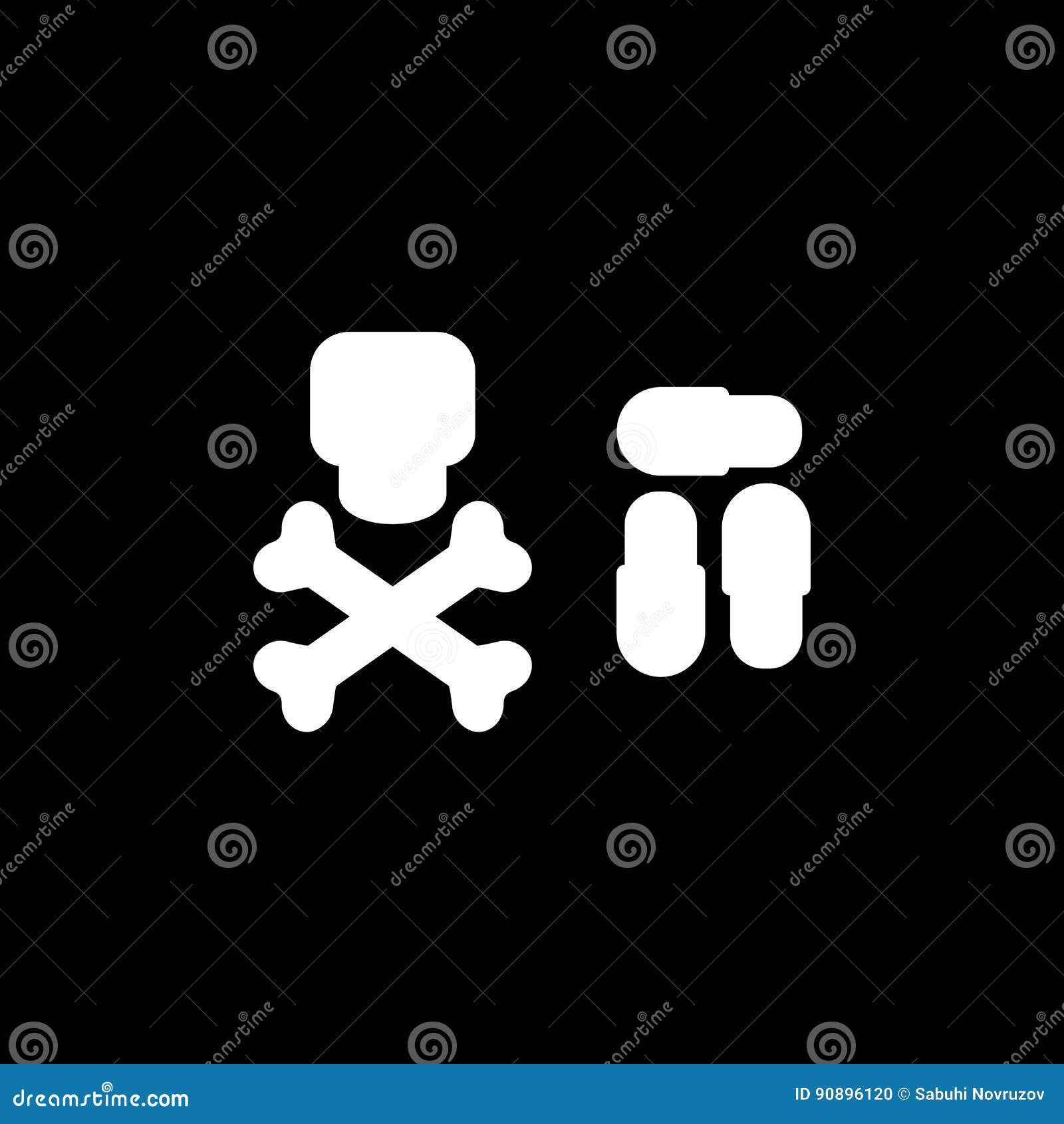 Farlig Preventivpillervektorsymbol 10 Eps Vektor Illustrationer ...