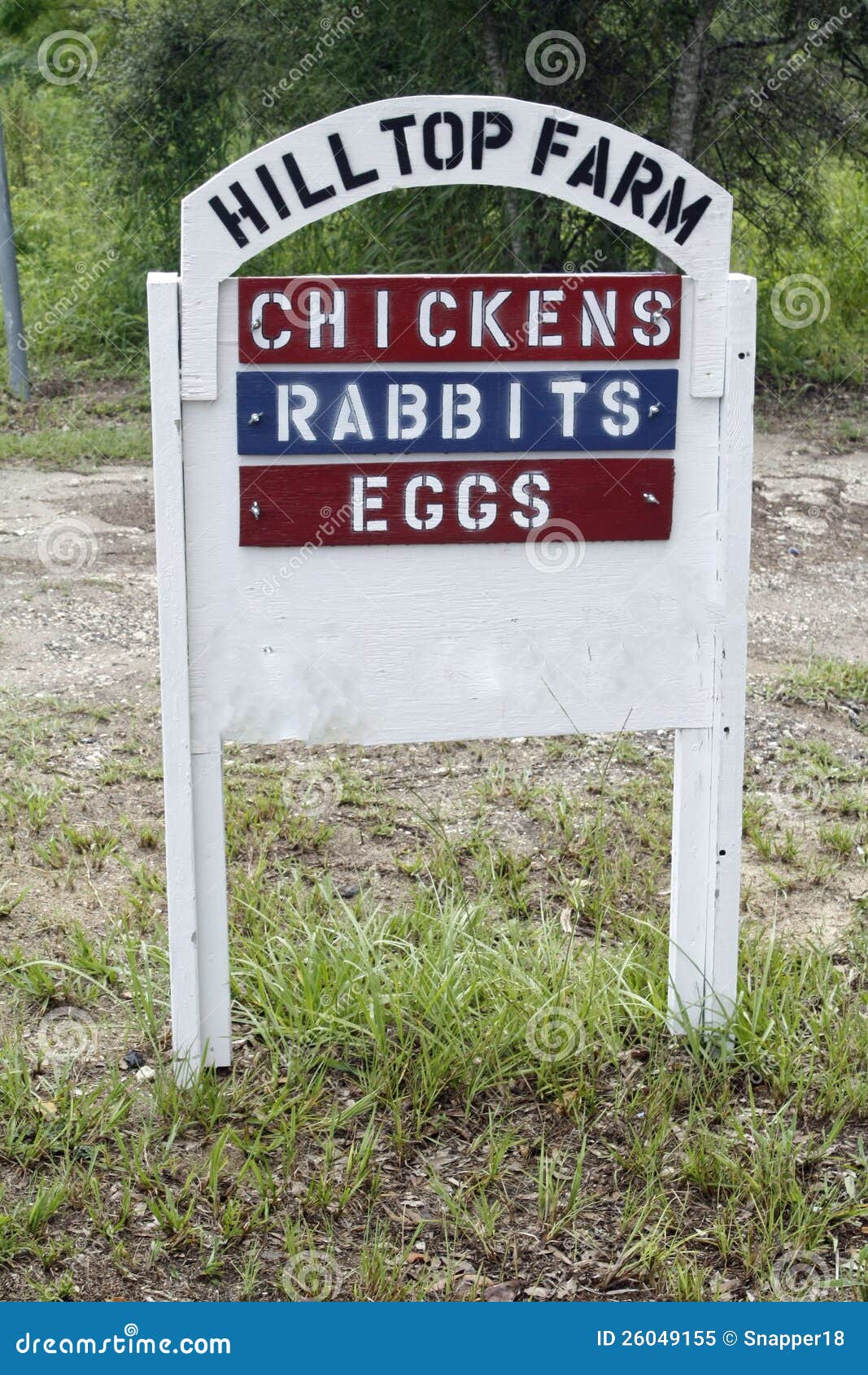 Farm advertising sign stock image. Image of eggs, agriculture - 26049155