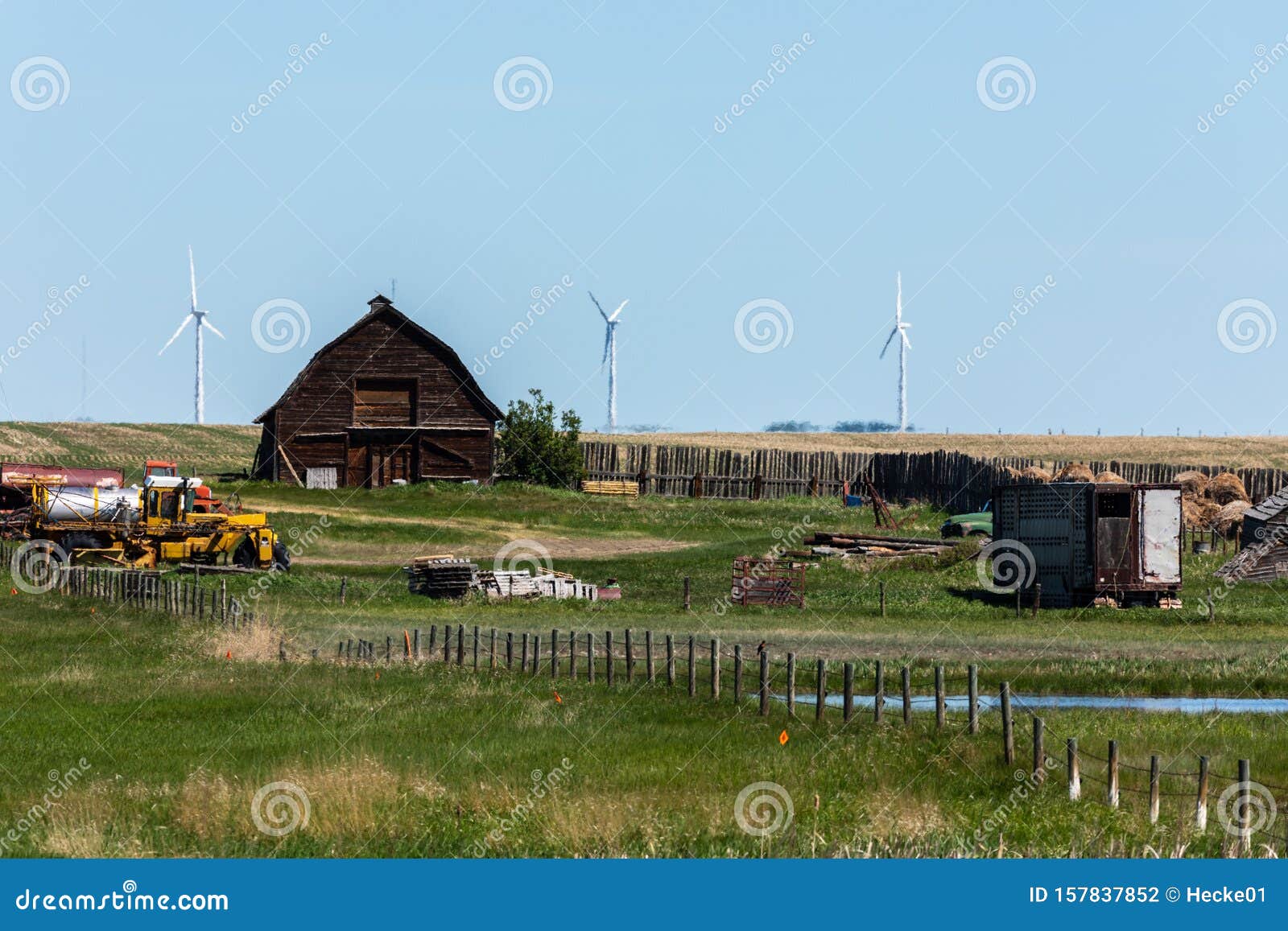 Farm and Agriculture in Alberta Canada Stock Photo - Image of nature ...