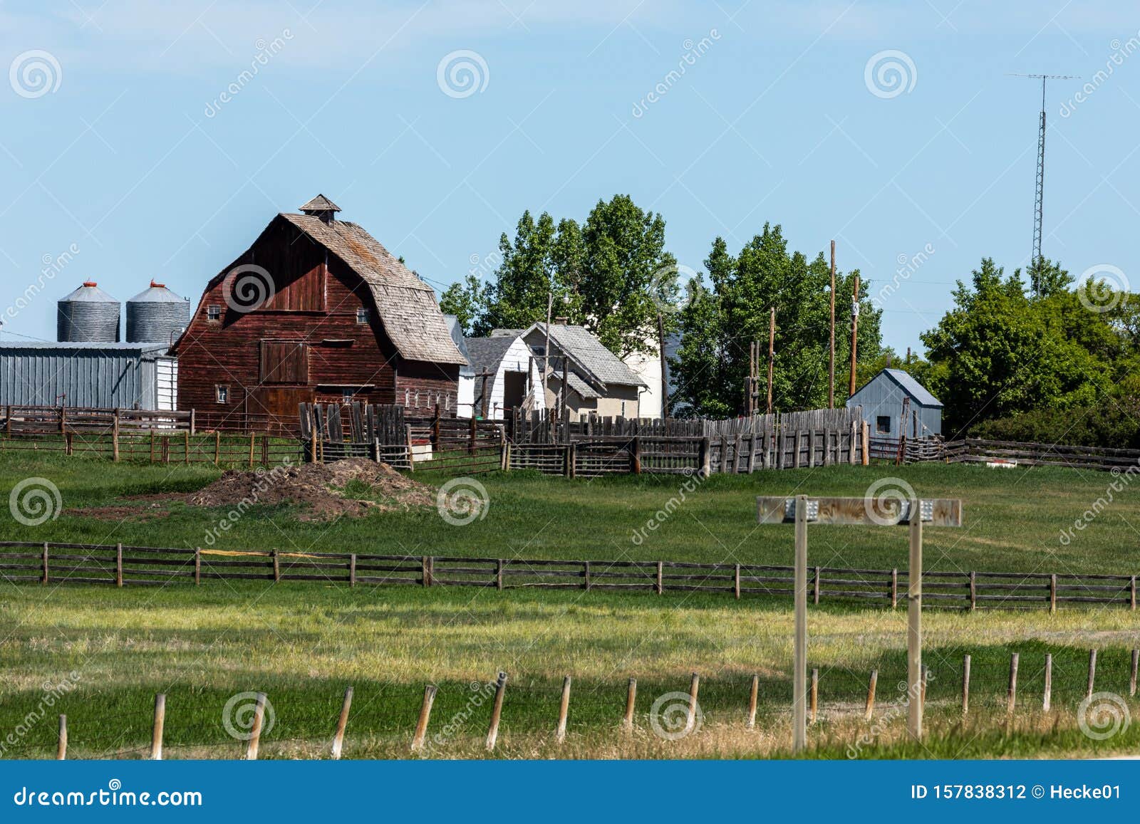 Farm and Agriculture in Alberta Canada Stock Photo - Image of alberta ...