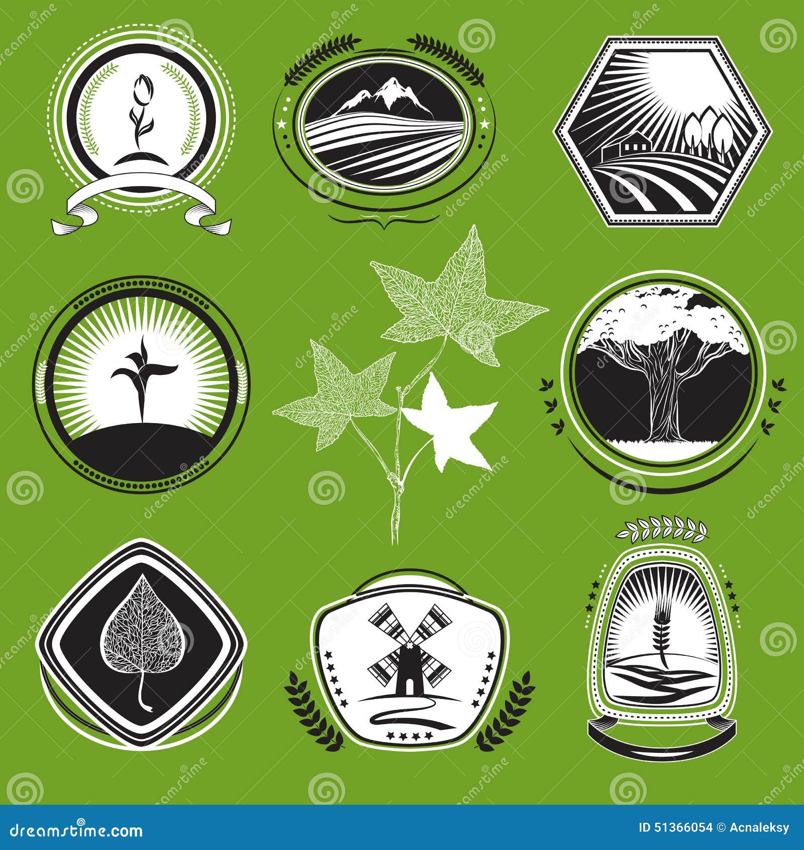 Farm and Agriculture Field Labels Stock Vector - Illustration of ...