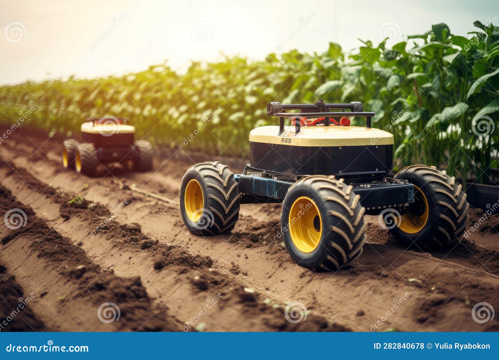 Farm Agriculture Robot. Generate Ai Stock Illustration - Illustration ...