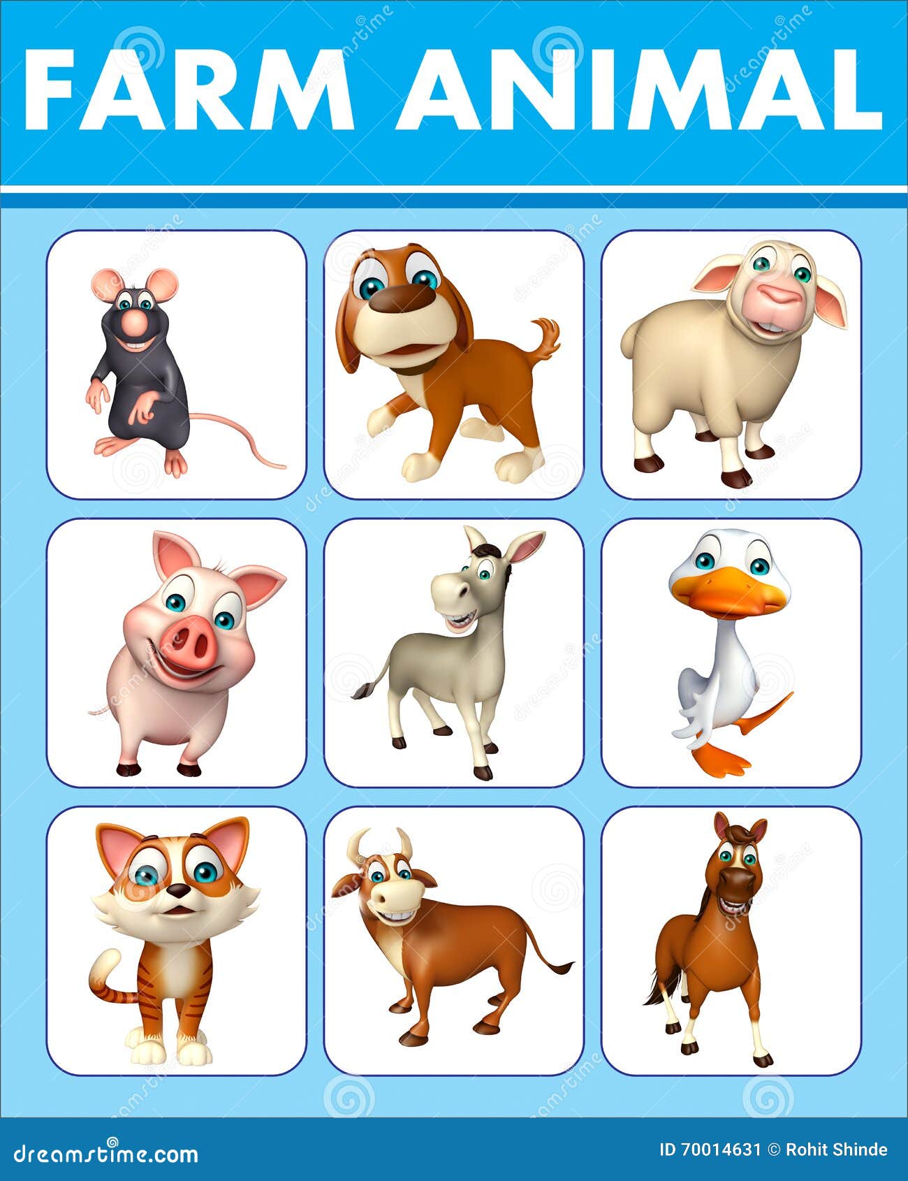 Printable Farm Animal Chart