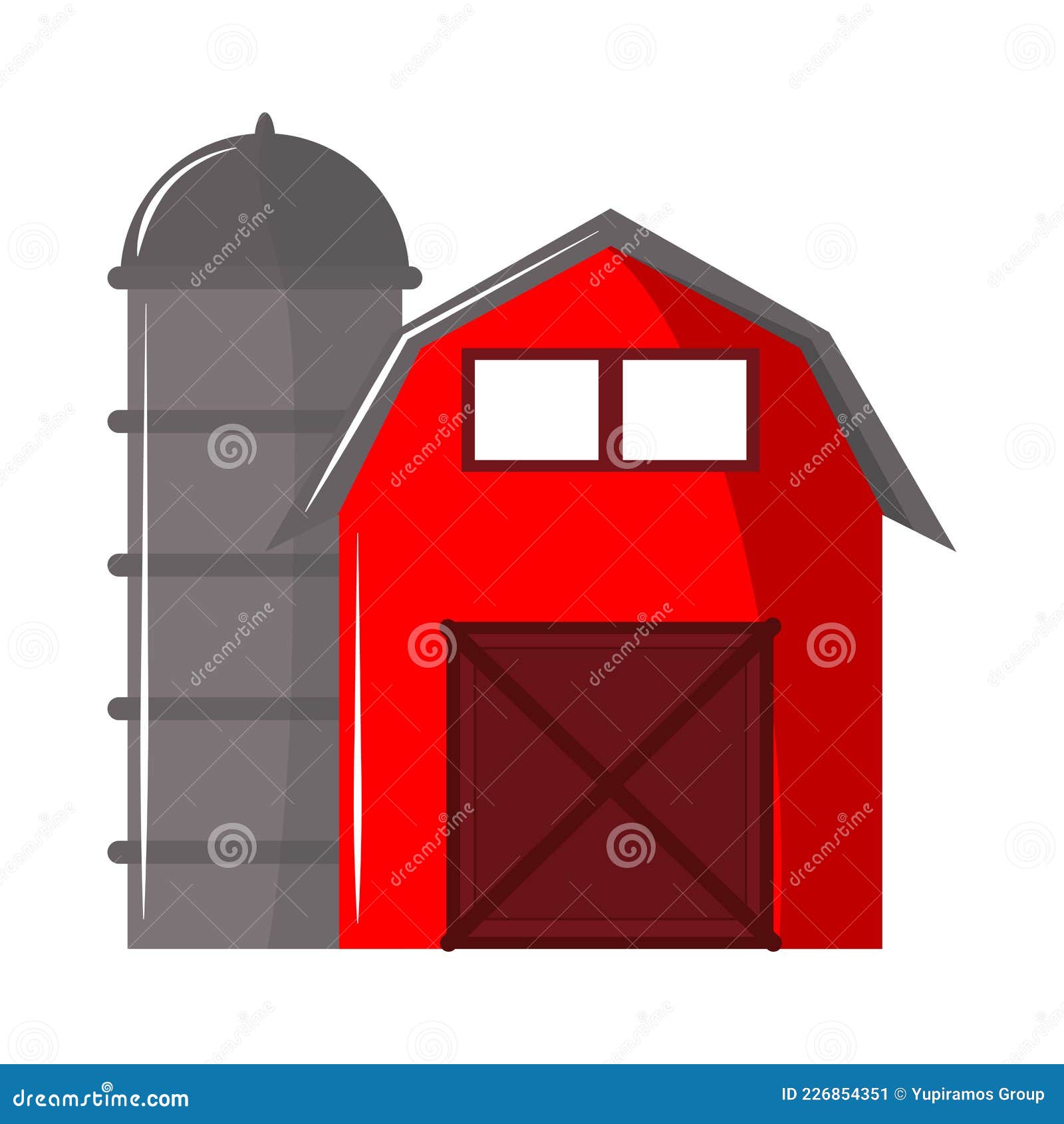 Farm barn silo stock vector. Illustration of design - 226854351