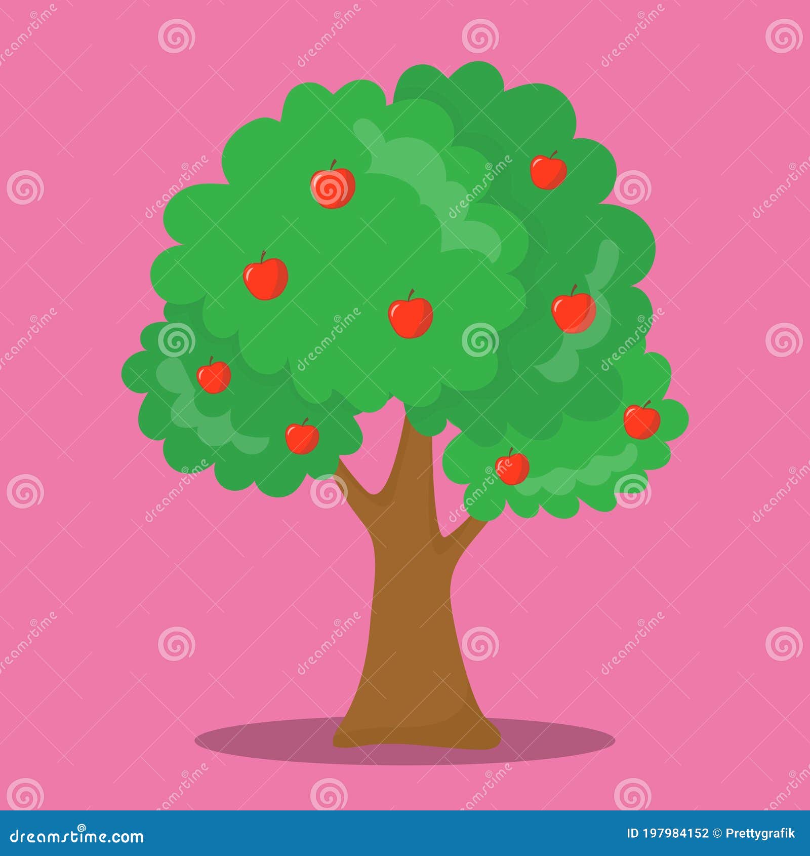FARM BARN TREE 16 stock vector. Illustration of vector - 197984152