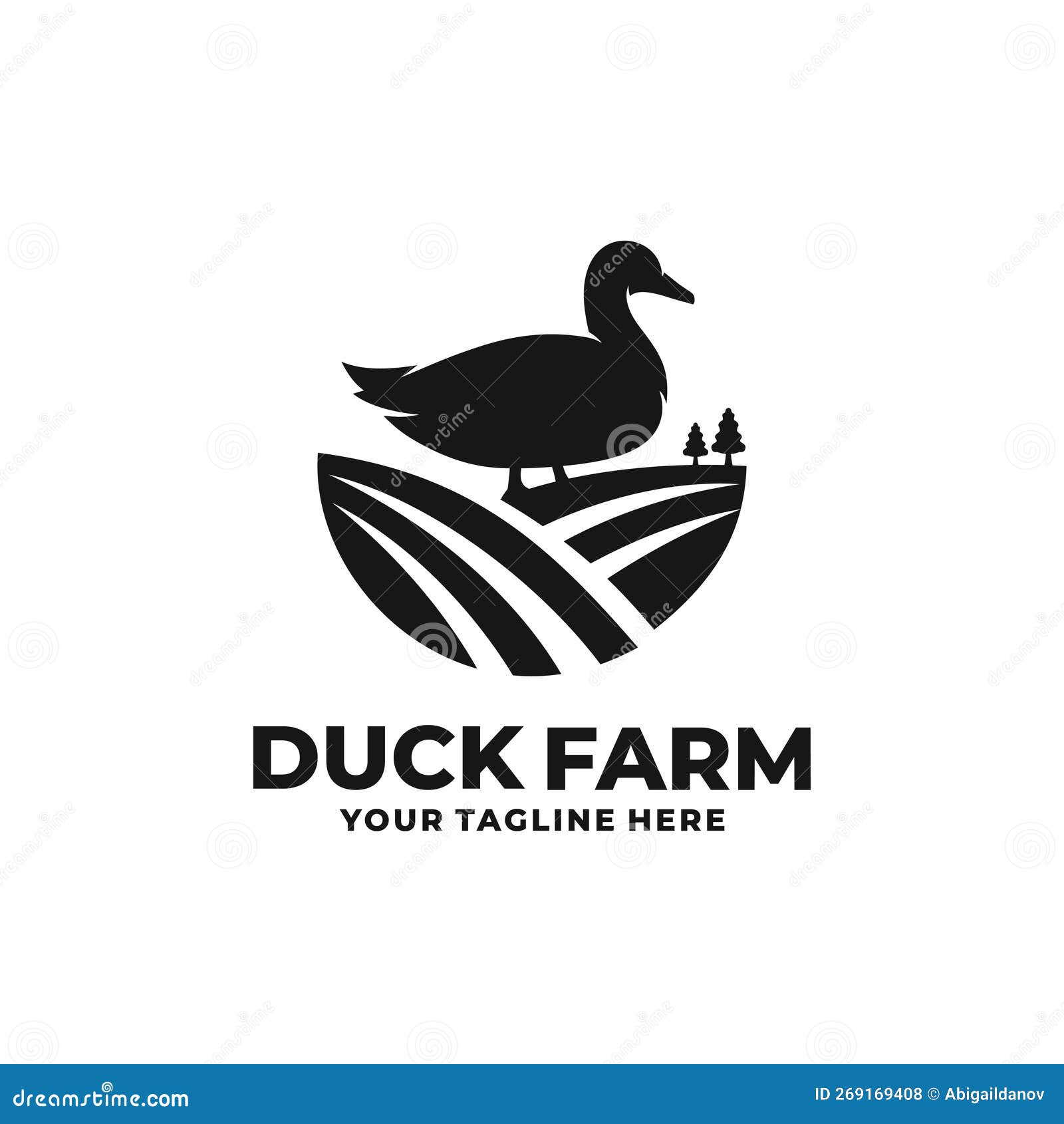 Duck farm logo design stock vector. Illustration of cute - 269169408