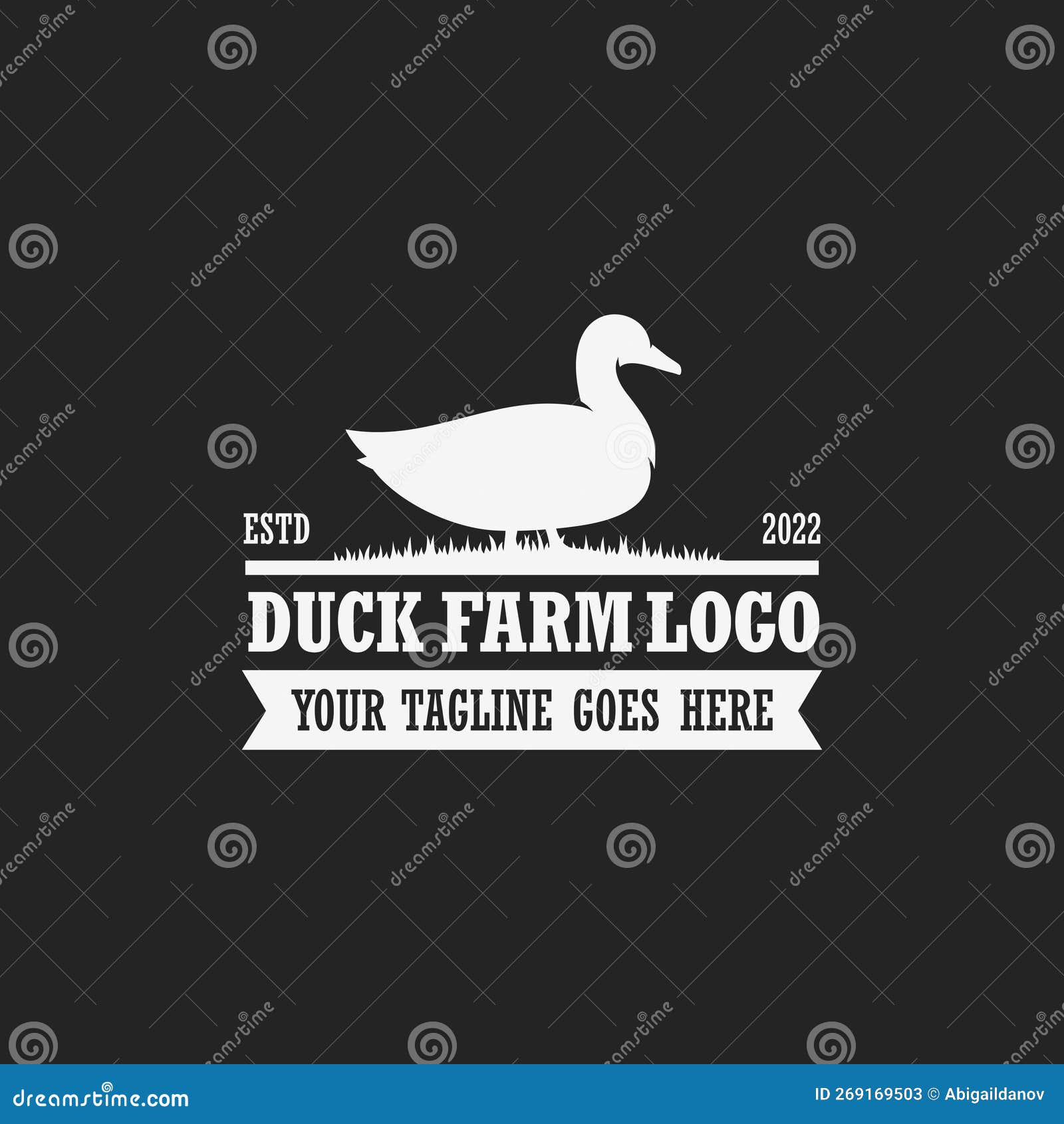 Duck farm logo design stock vector. Illustration of ducks - 269169503