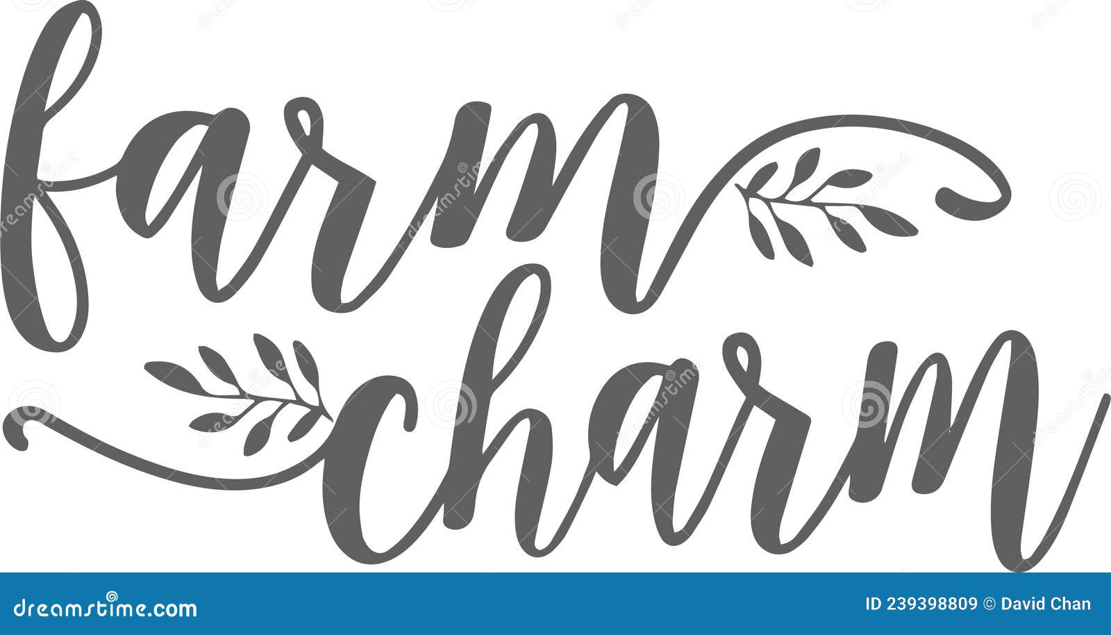 Farm Charm Signs Inspirational Quotes Stock Vector - Illustration of ...