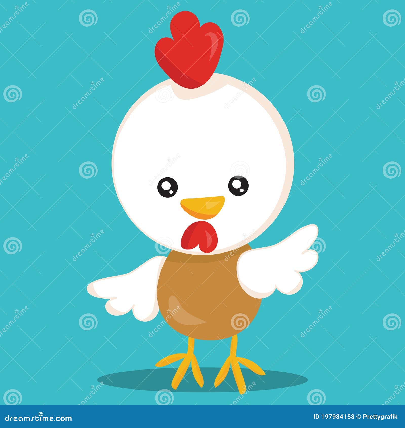 FARM CHICK 11 stock vector. Illustration of chick, cartoon - 197984158