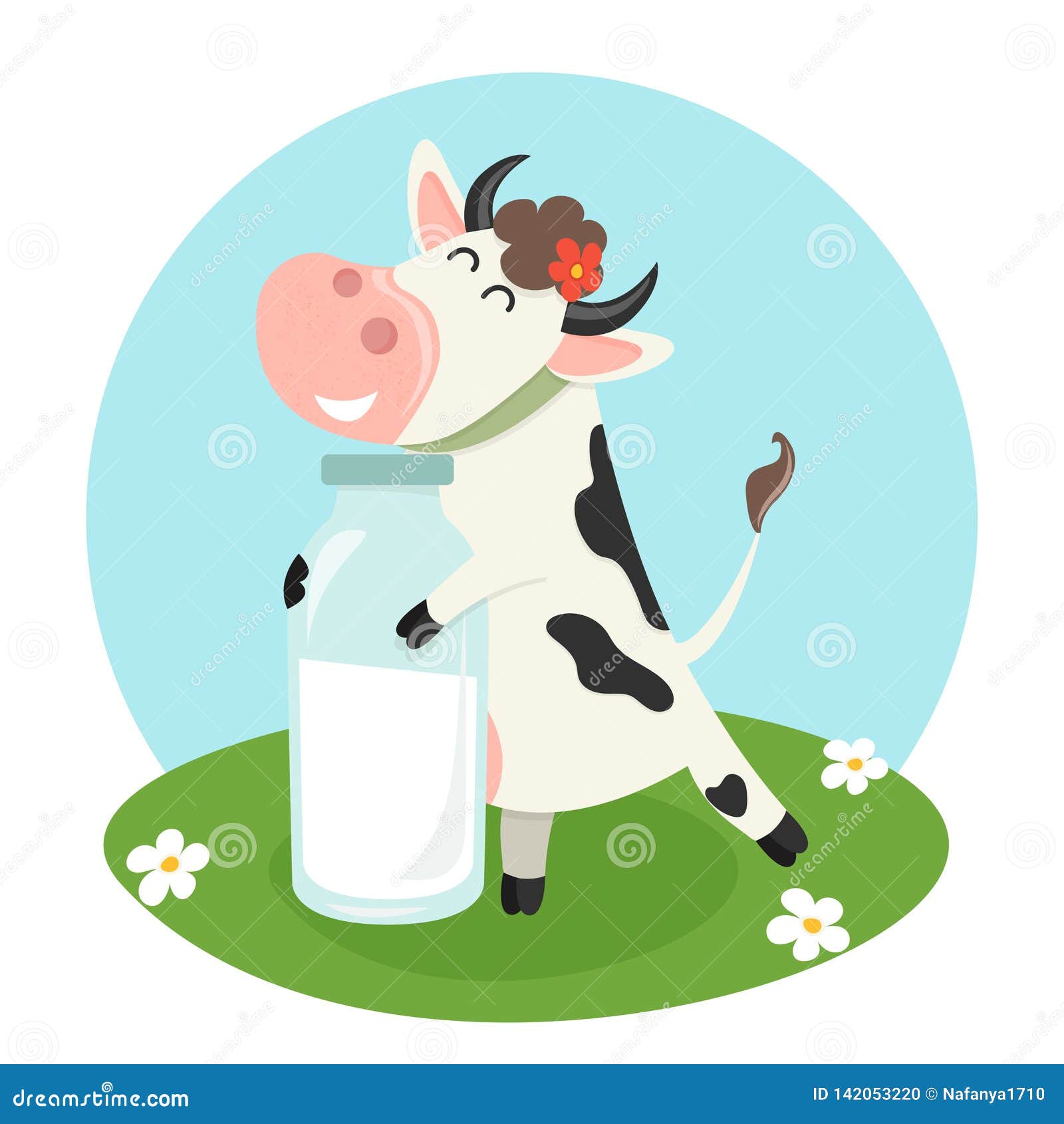 Farm Cow Milk Stock Illustrations – 21,141 Farm Cow Milk Stock ...