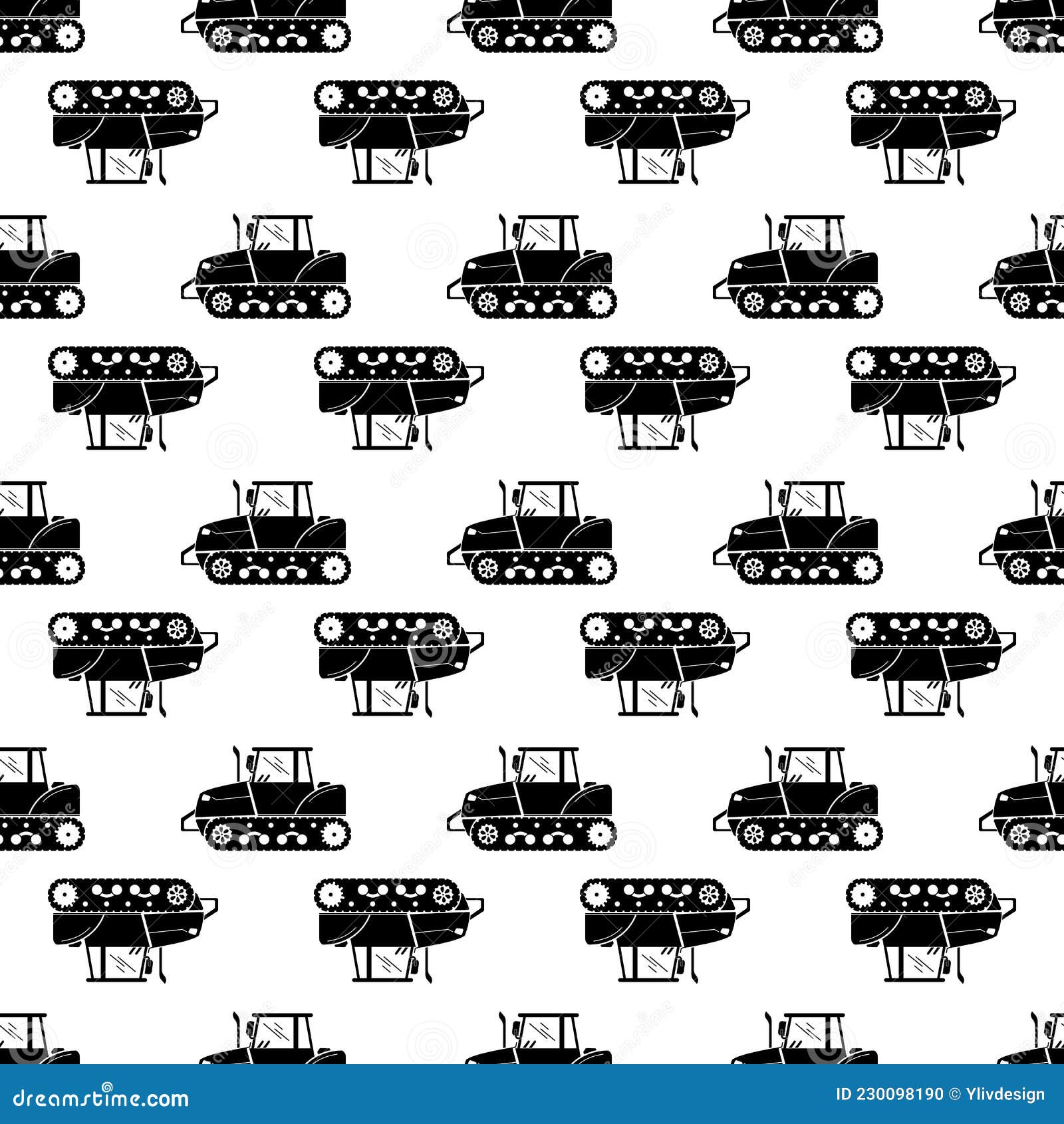 Farm Crawler Pattern Seamless Vector Stock Vector - Illustration of ...