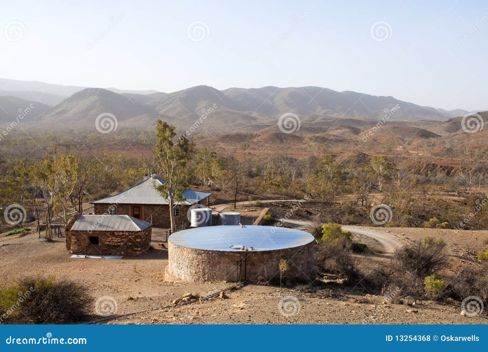 Farm in the desert stock photo. Image of lost, flinders - 13254368